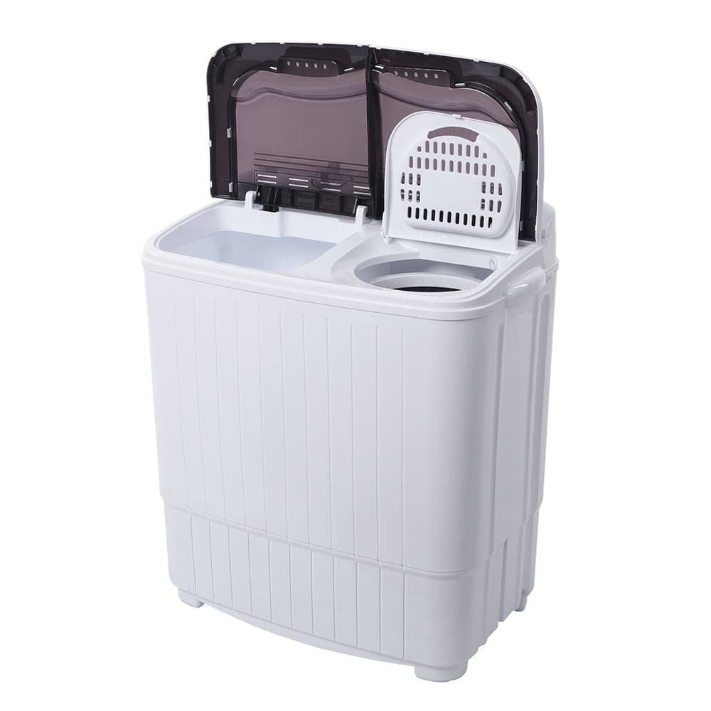 Hassch Semi-Automatic Washing Machine with 2 Tub, Compact Laundry ...