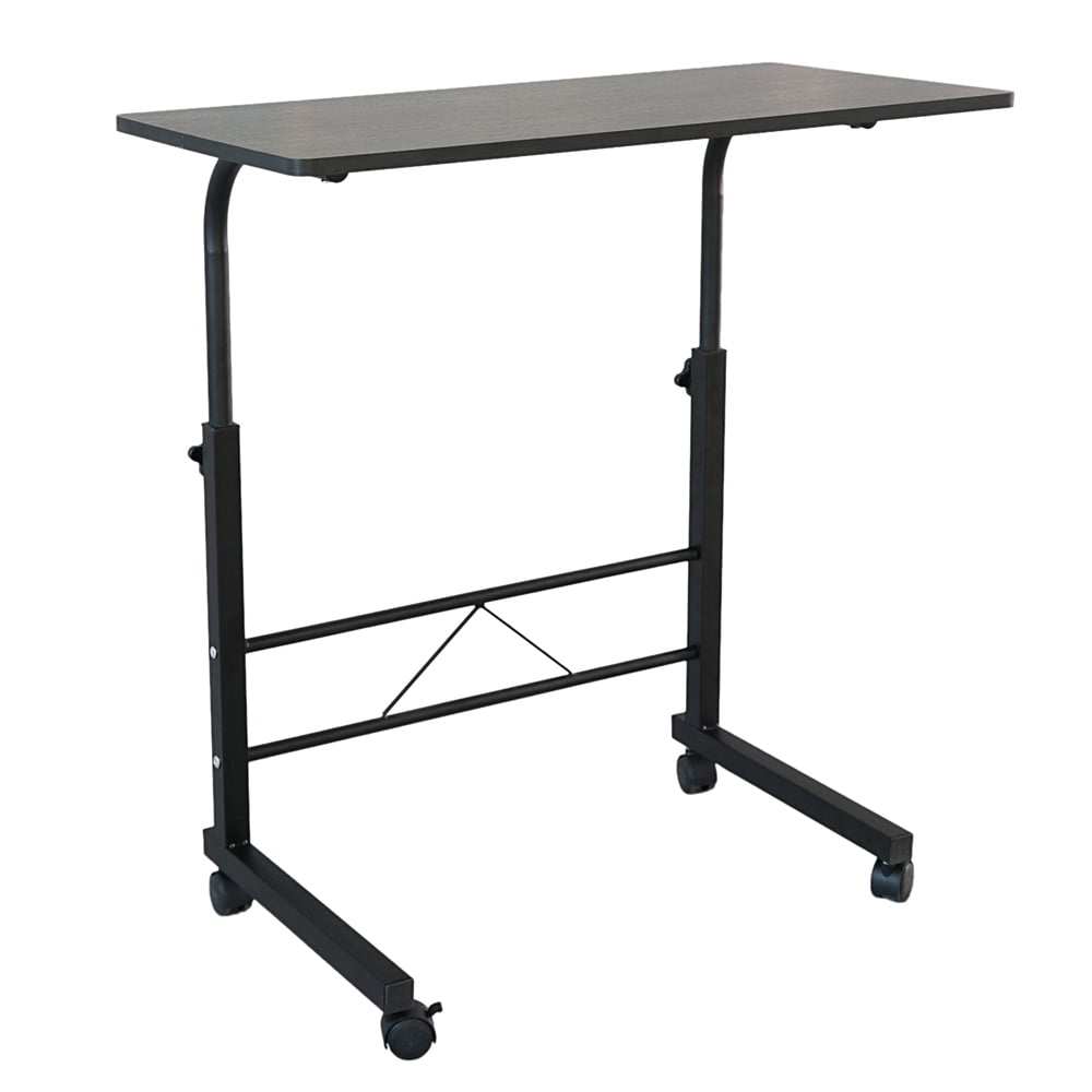 Hassch Side Table Height-adjustable Computer End Table with Move Wheels ...