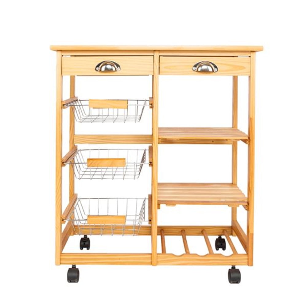 Hassch Utility Furniture Cart, Shelf Storage Organizer with Rolling ...