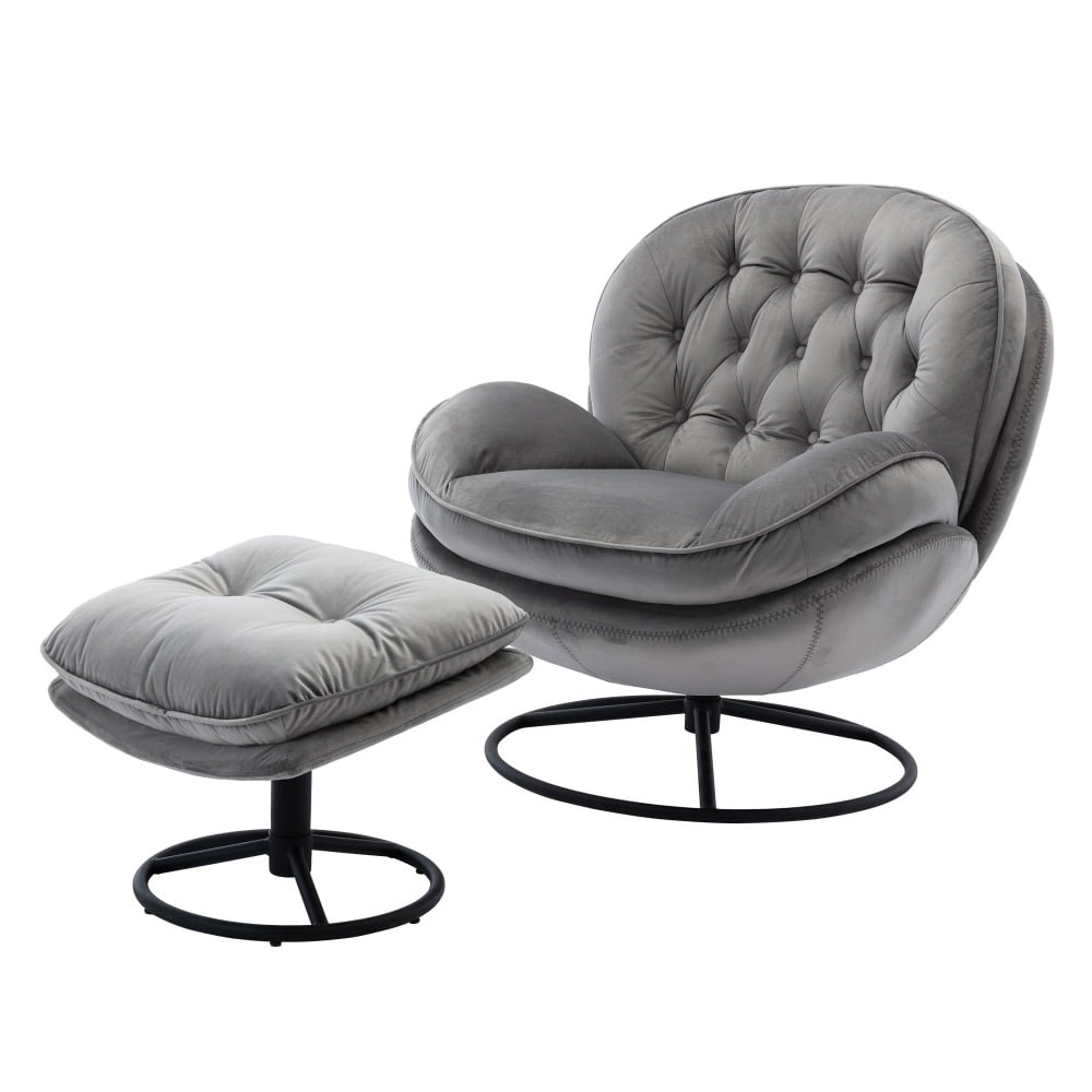 Hassch Upholstered Chair,Accent Chair Tv Chair Living Room Chair Grey ...