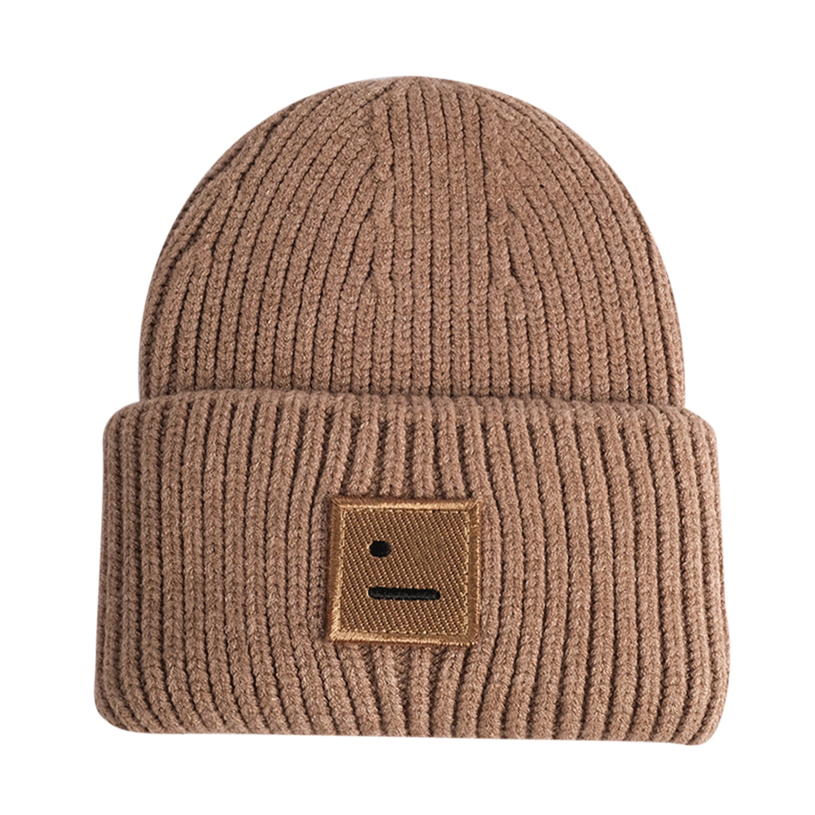 Hassda Clearance Fuzzy Hat Women Men Winter Funny Embroidery Knitted ...