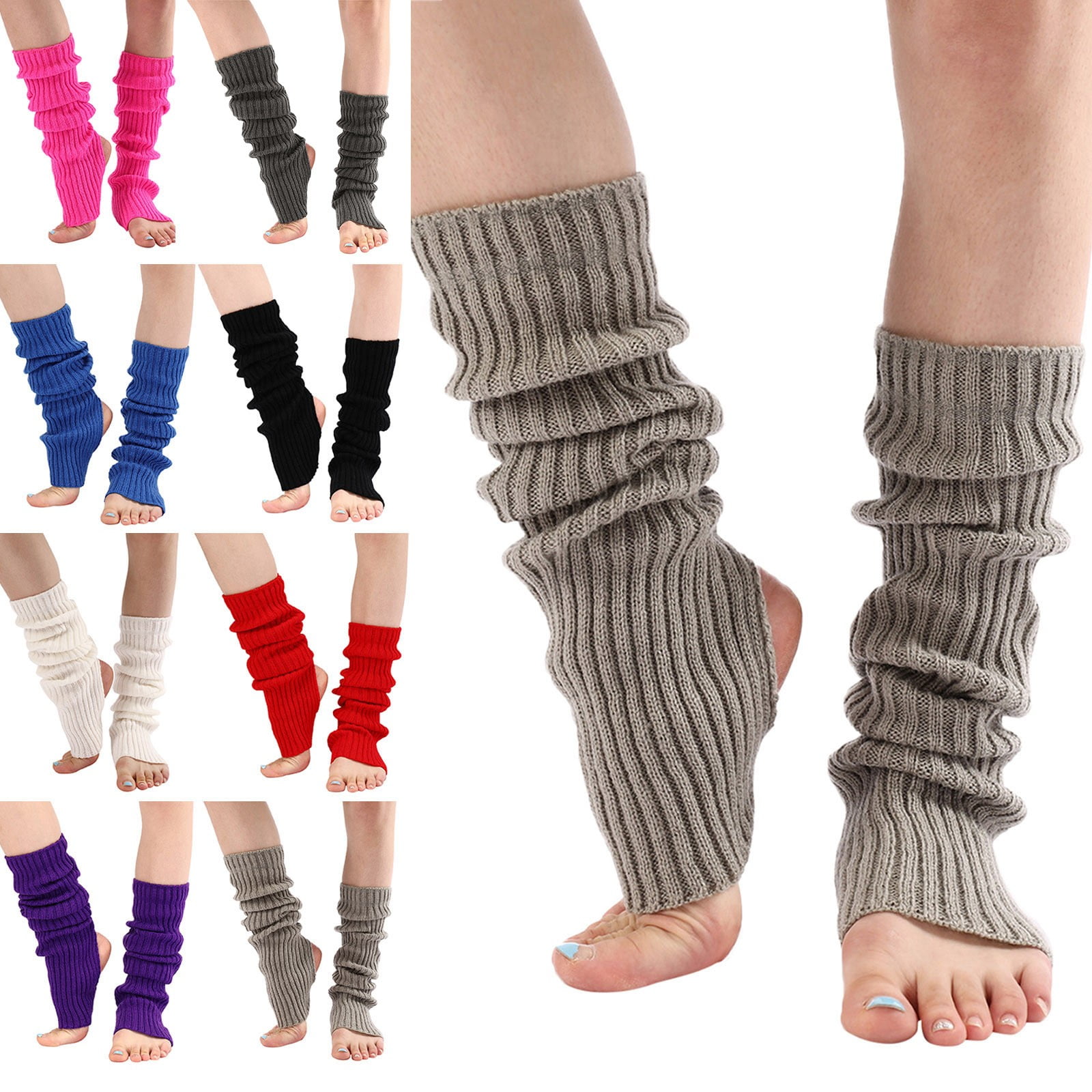 Hassda Clearance Winter Leg Warmers Long Leg Warmer Womens Men 80S ...