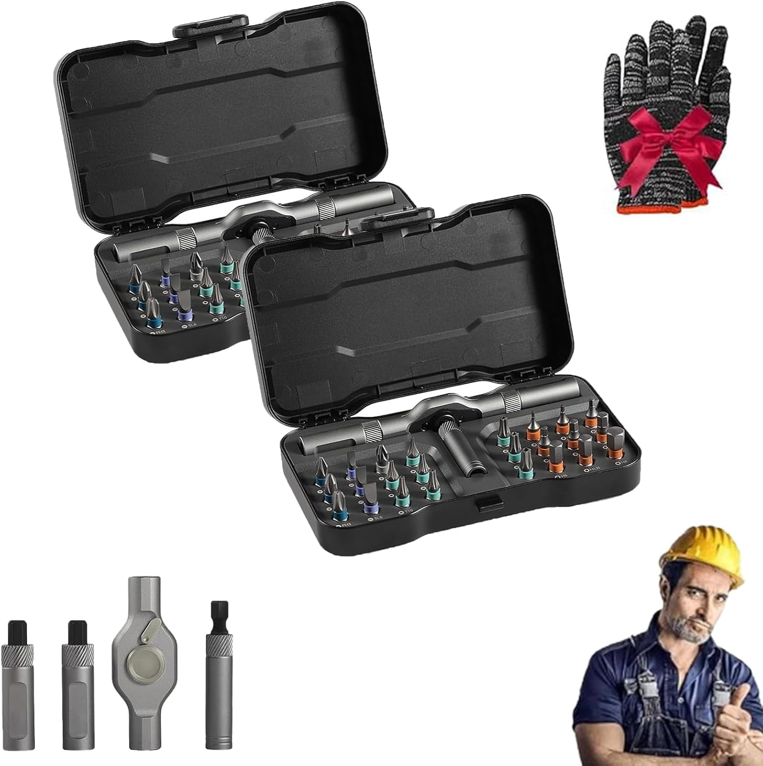Hassignment 24 in 1 Magnetic Screwdriver Set, Precious Attach ...