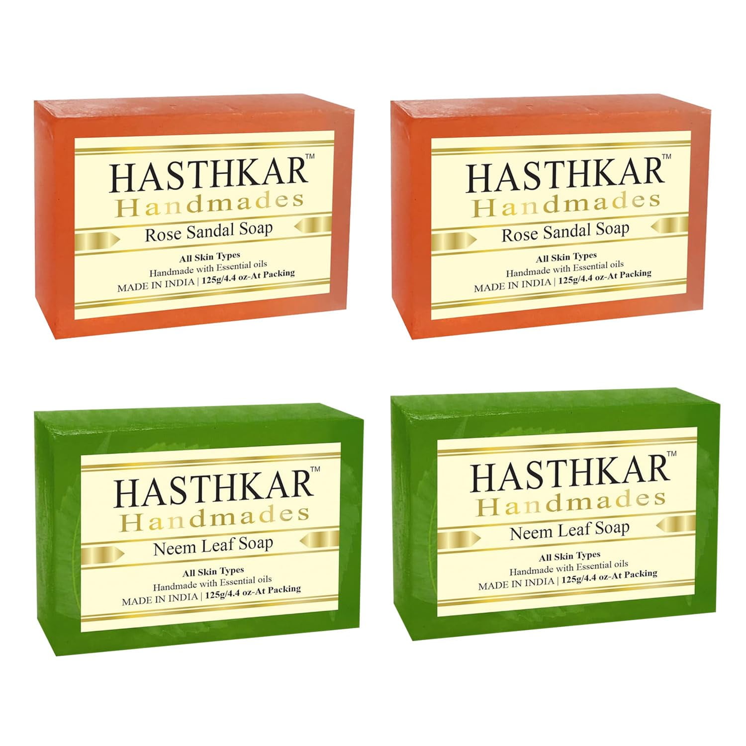 Hasthkar Handmade Natural Glycerine Bathing Soap Bar Organic Soap For ...