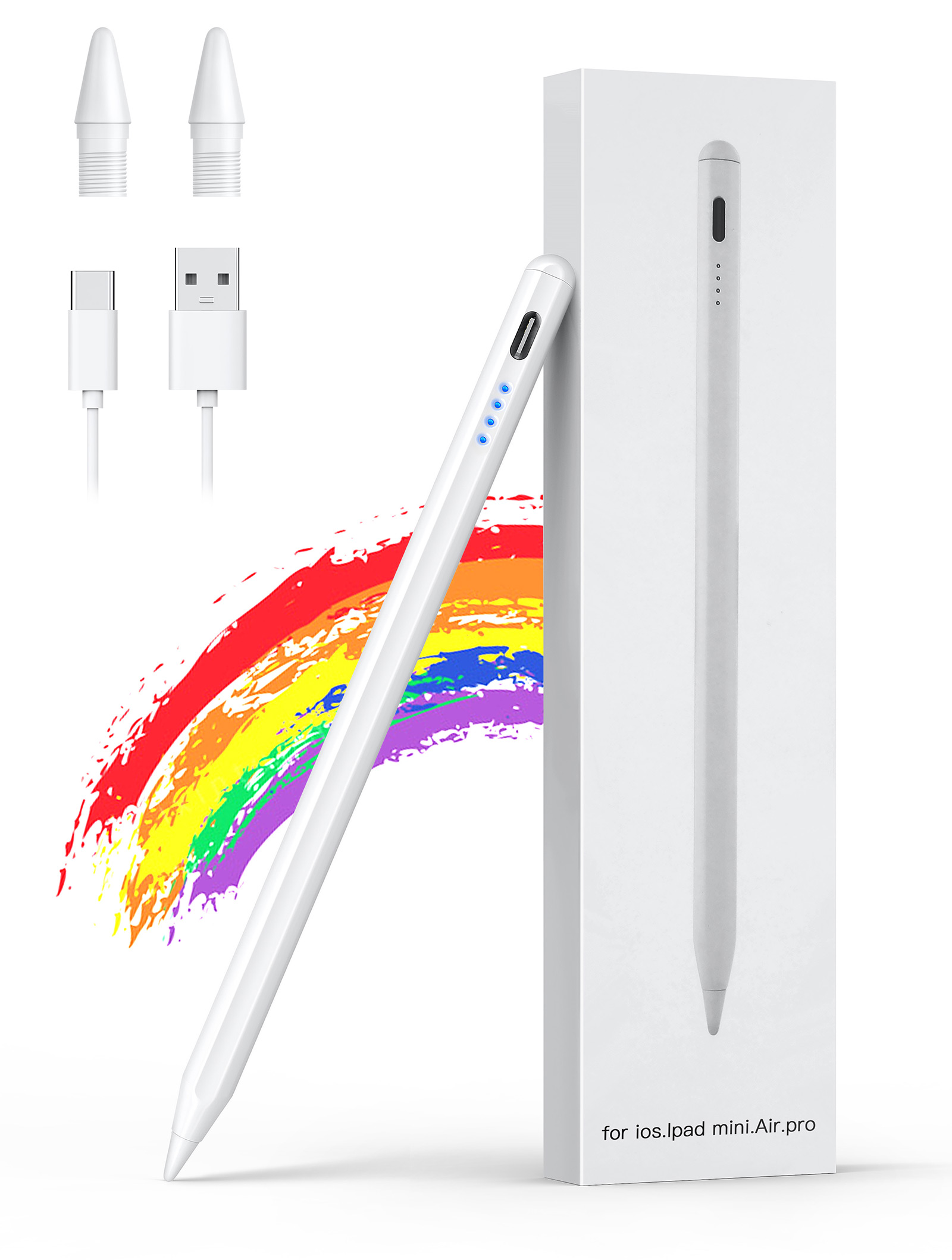 Stylus Pen for iPad 9th&10th Generation-2X Fast Charge Active Pencil ...