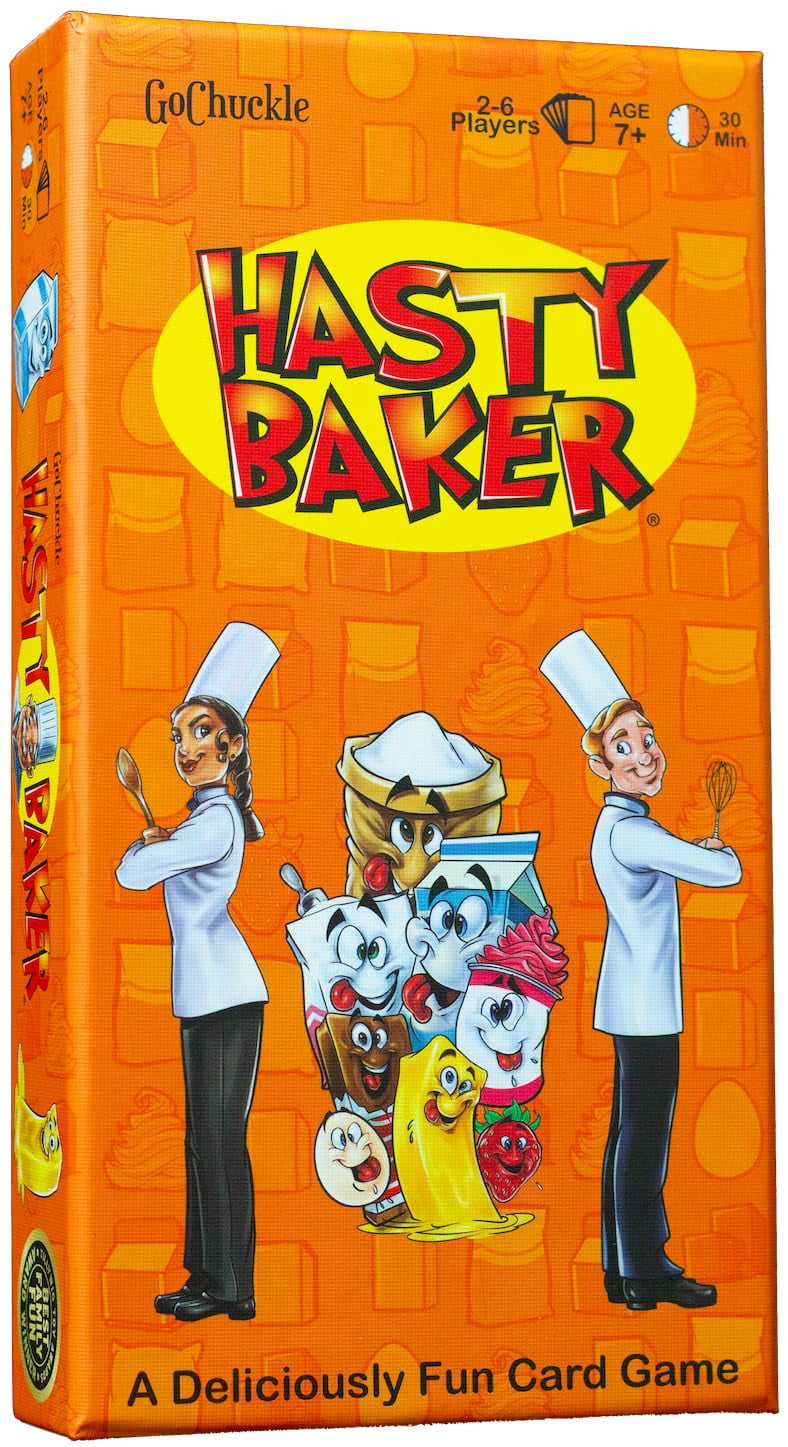 Hasty Baker Family Card Game - A Race to Collect Ingredients and Complete Recipes, for Families ...