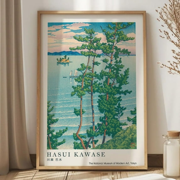 Hasui Kawase Art Poster, Japanese Exhibition Poster, High Quality ...