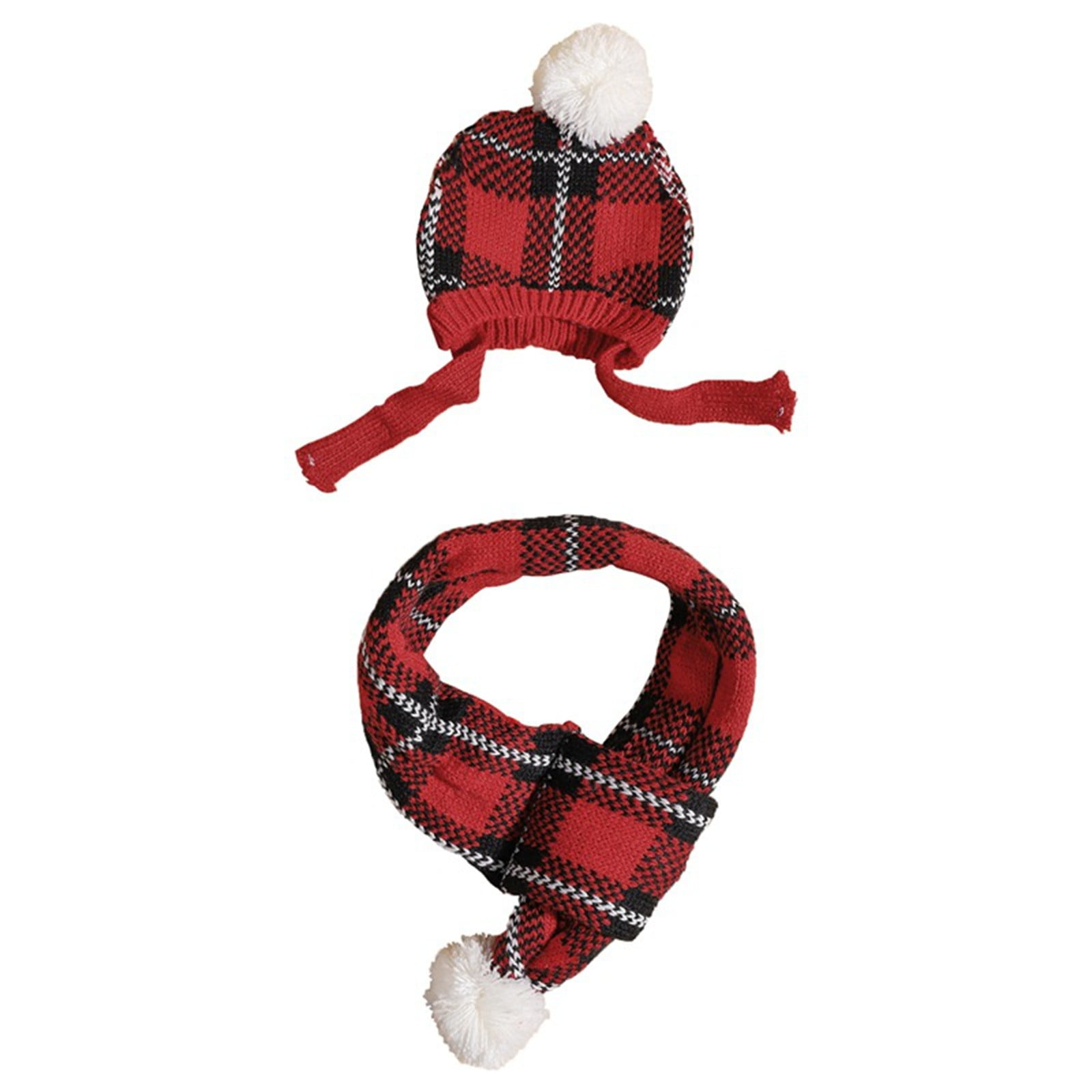 Hat And Scarf Winter Warm Knitted Cap With Matching Neck Warmer ...