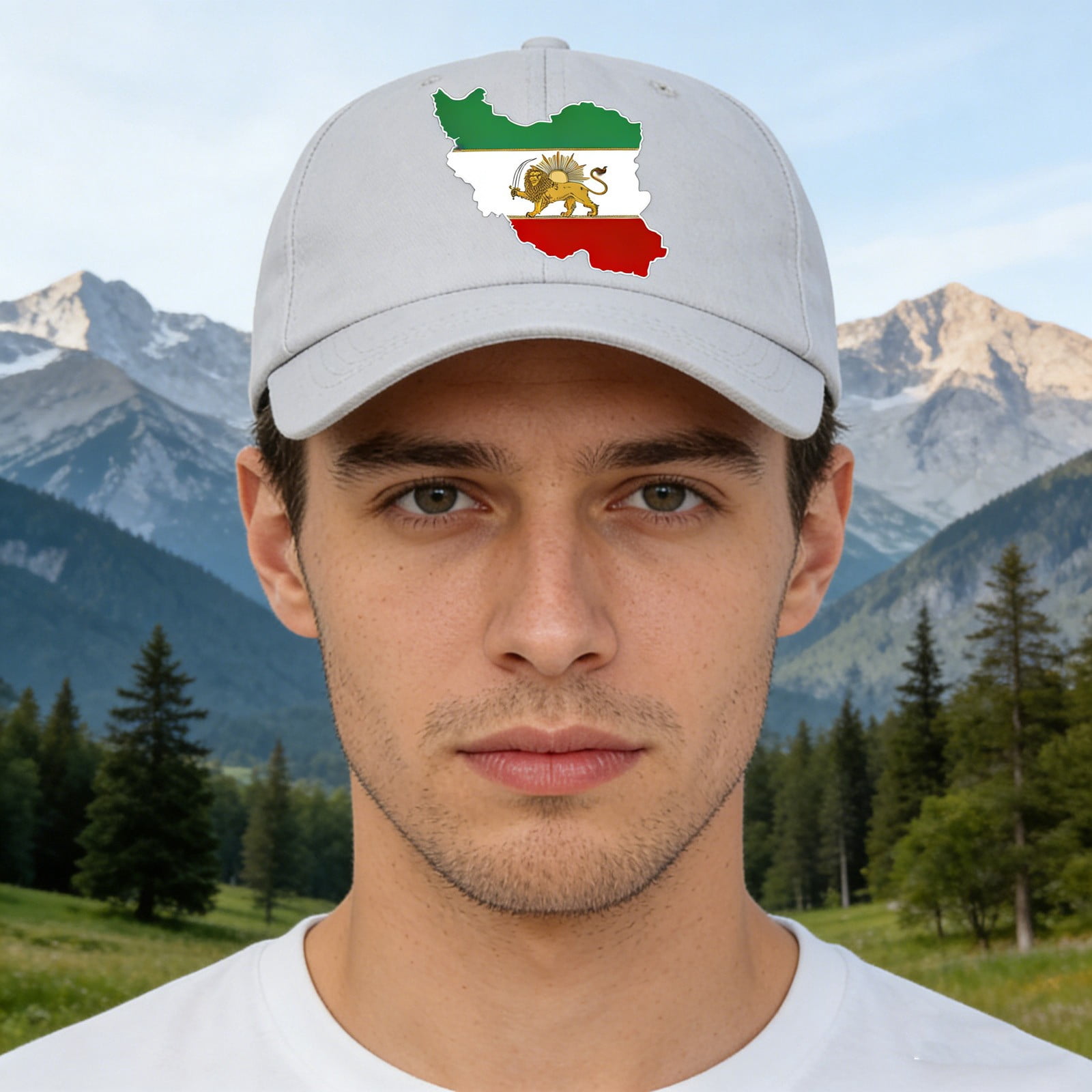 Hat Black Iranian Flag Map Hat Adjustable Baseball Cap with Iran ...