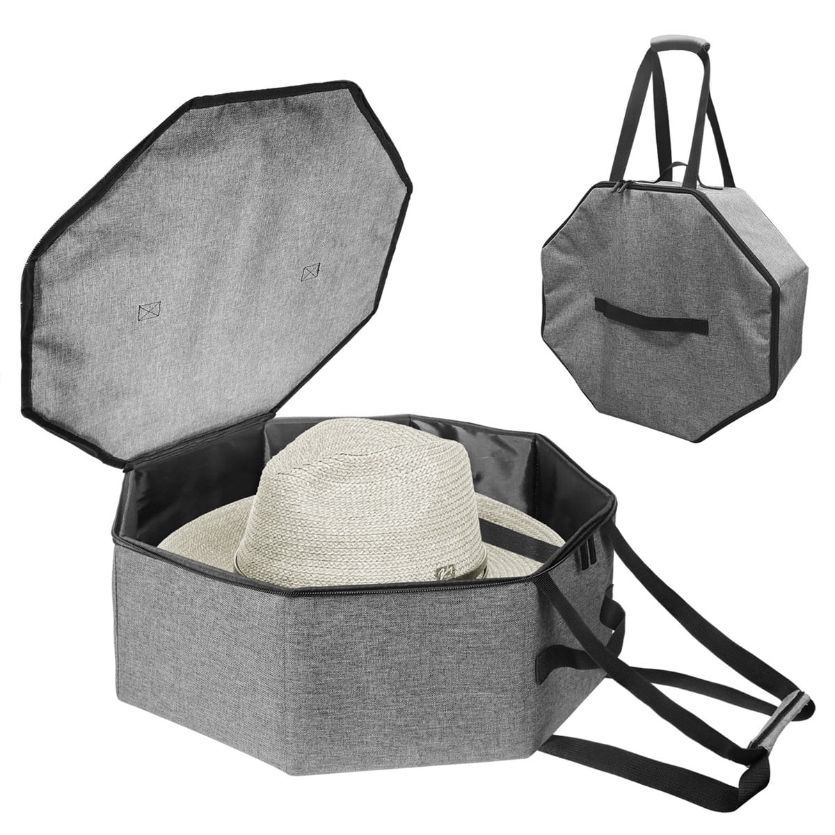 Hat Box For Travel And Storage, Collapsible Hat Case Cowboy Cap Hat ...