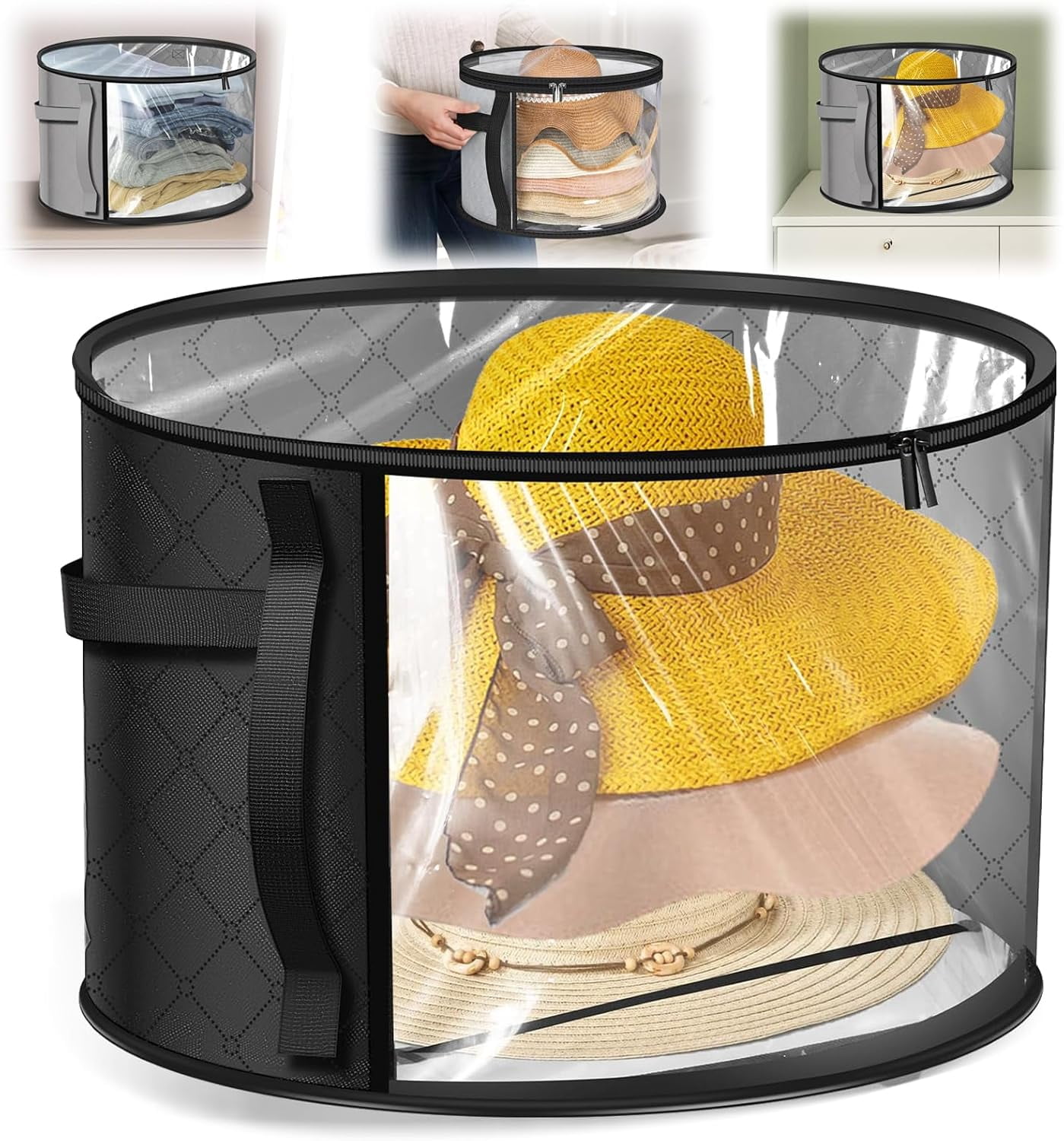 Hat Box, Hat Boxes For Women Storage, Can Accommodate 7 Hats Storage ...
