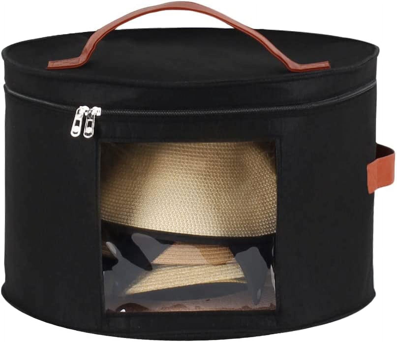Hat Box,Hat Storage Box,Stackable Round Brim Hats Organizer Bag ...