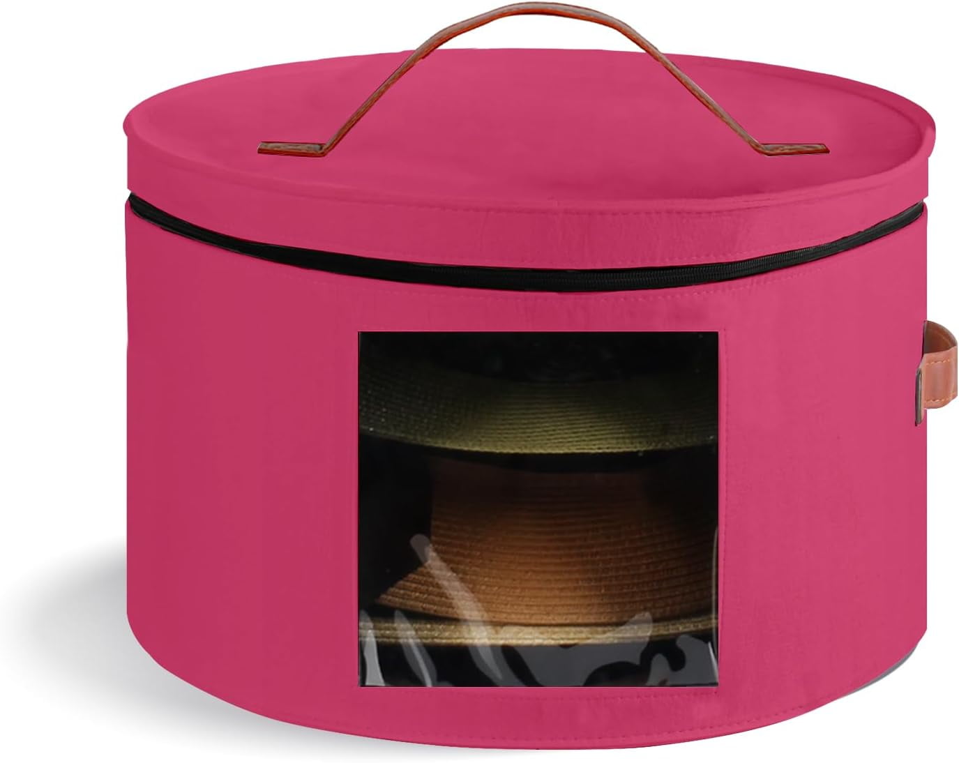 Hat Box,Hat Storage Box,Stackable Round Brim Hats Organizer Bag ...