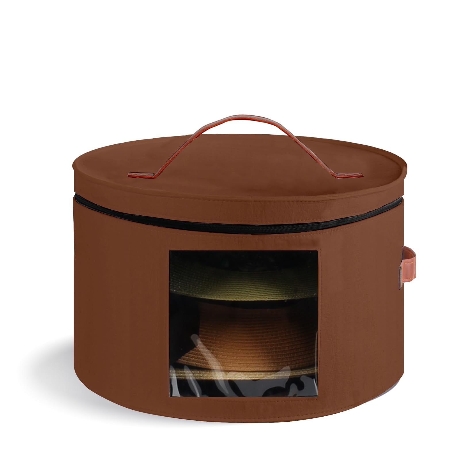 Hat Box,Hat Storage Box,Stackable Round Brim Hats Organizer Bag ...