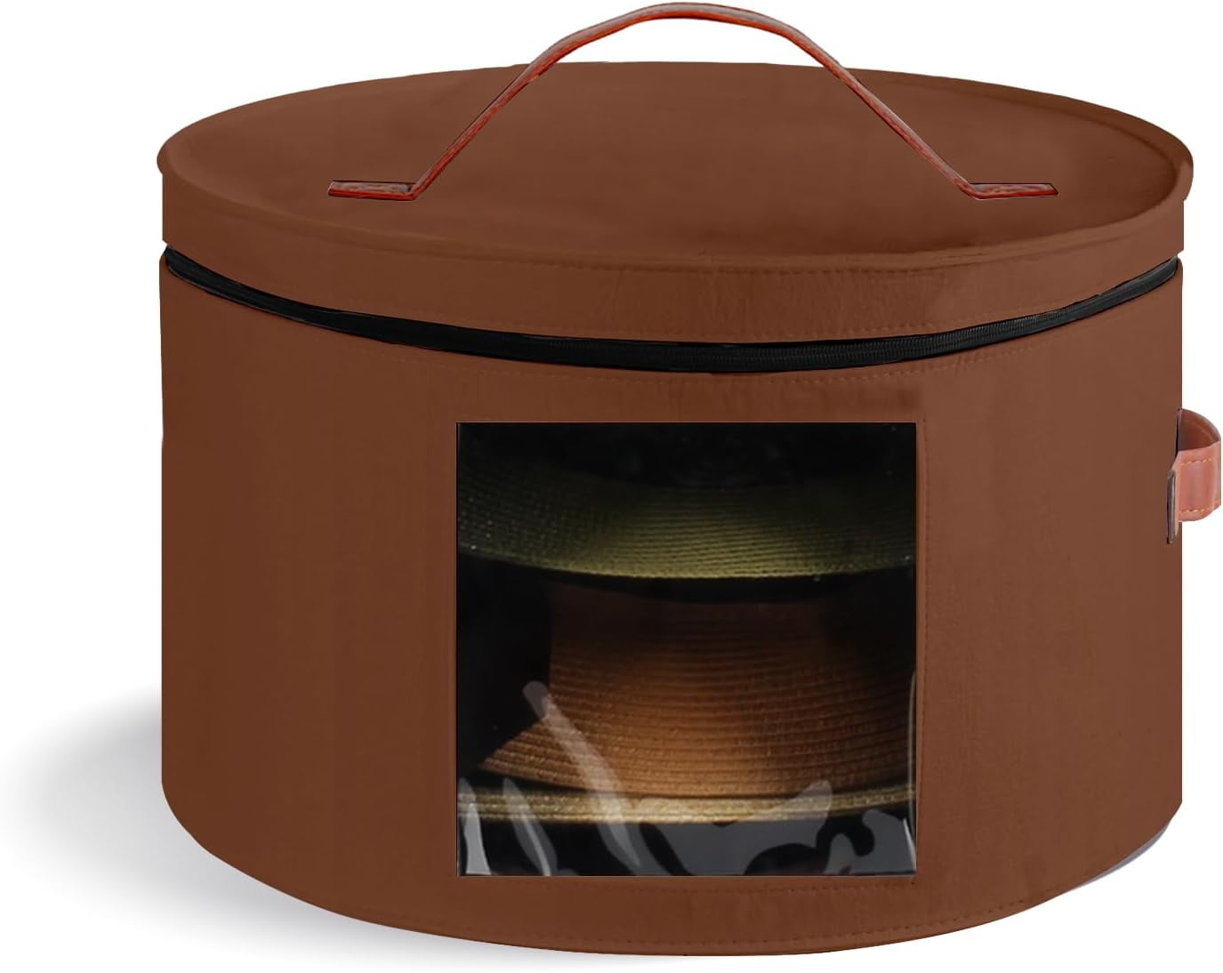Hat Box,Hat Storage Box,Stackable Round Brim Hats Organizer Bag ...