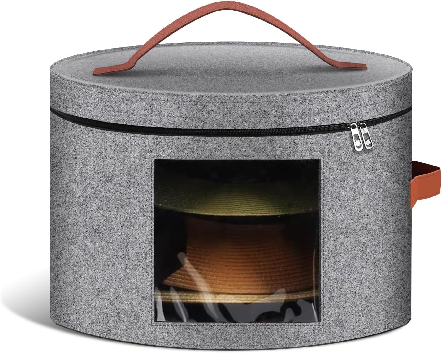 Hat Box,Hat Storage Box,Stackable Round Brim Hats Organizer Bag ...