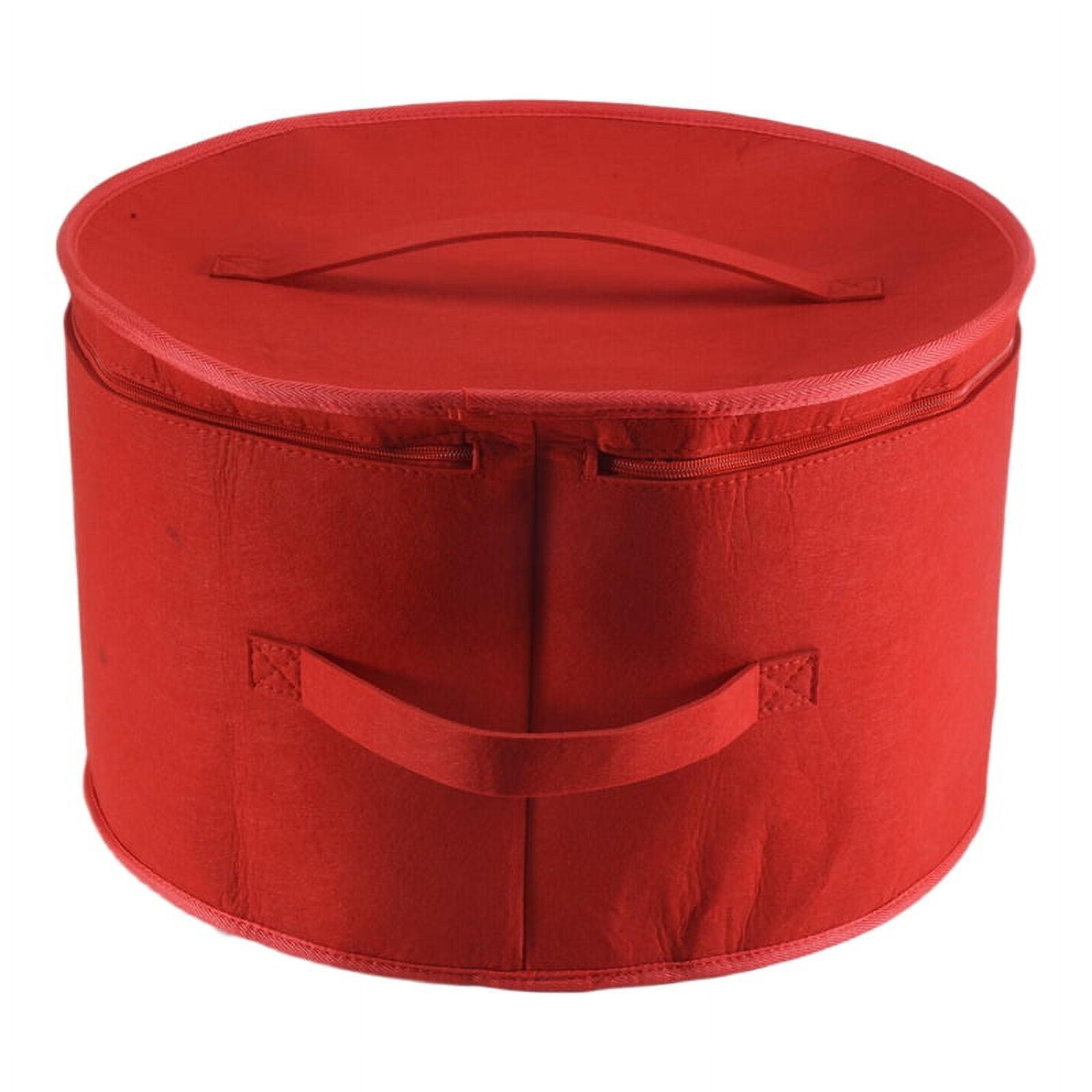 Hat Box Organizer Round Travel Hat Boxes Foldable Hat Storage Bag with ...