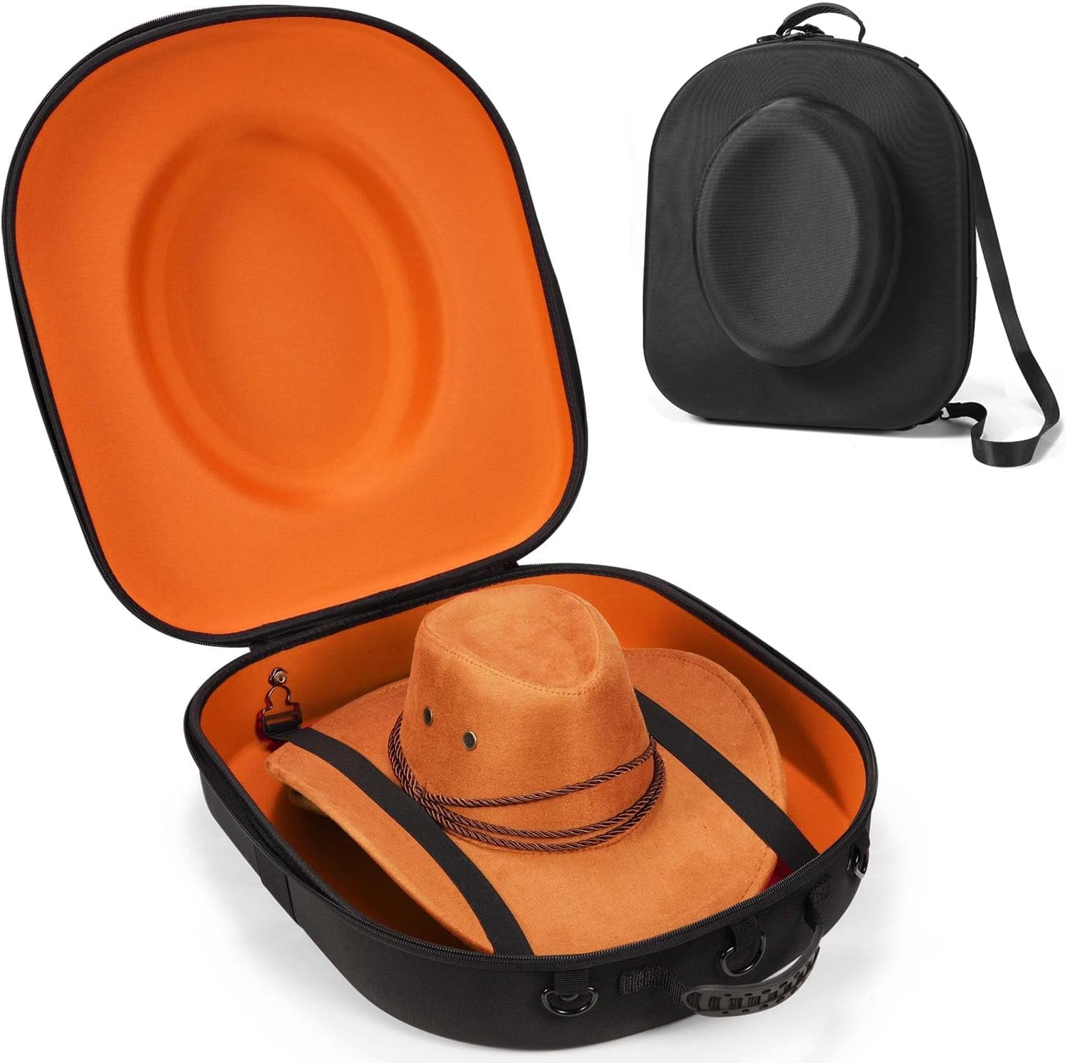 Hat Box for Travel - Crush Proof Cowboy Hat Holder Storage, Hard Travel ...