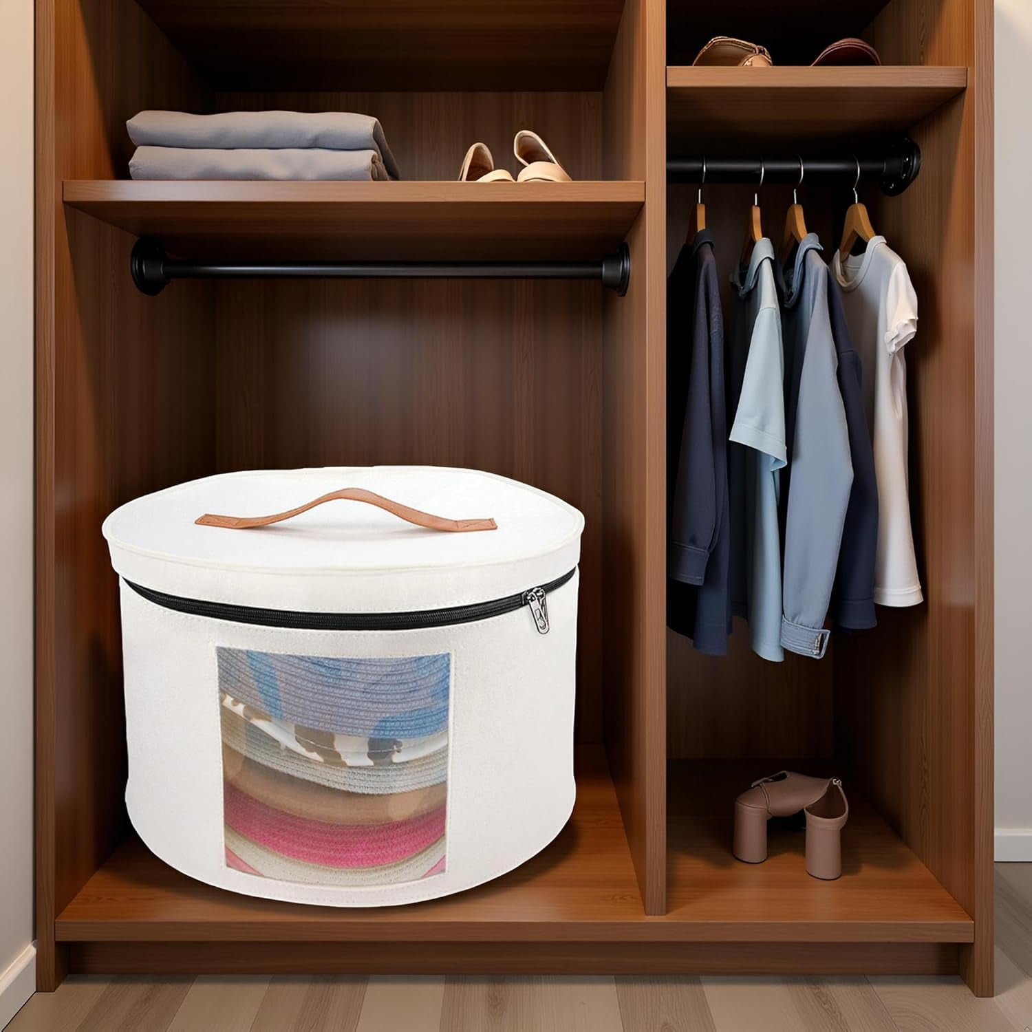 Hat Boxes Hats Organizer Hat Box for Women Storage Travel Hats Carrier ...