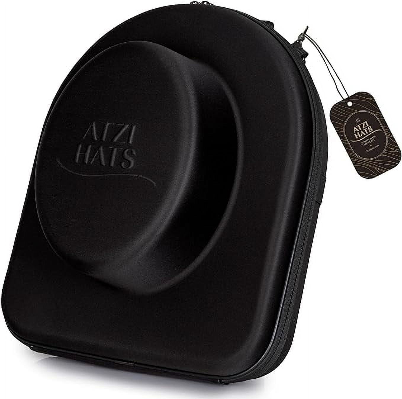 Atzi Hats Travel Fedora Hat Case Crush-Proof Hat Box, Storage and ...