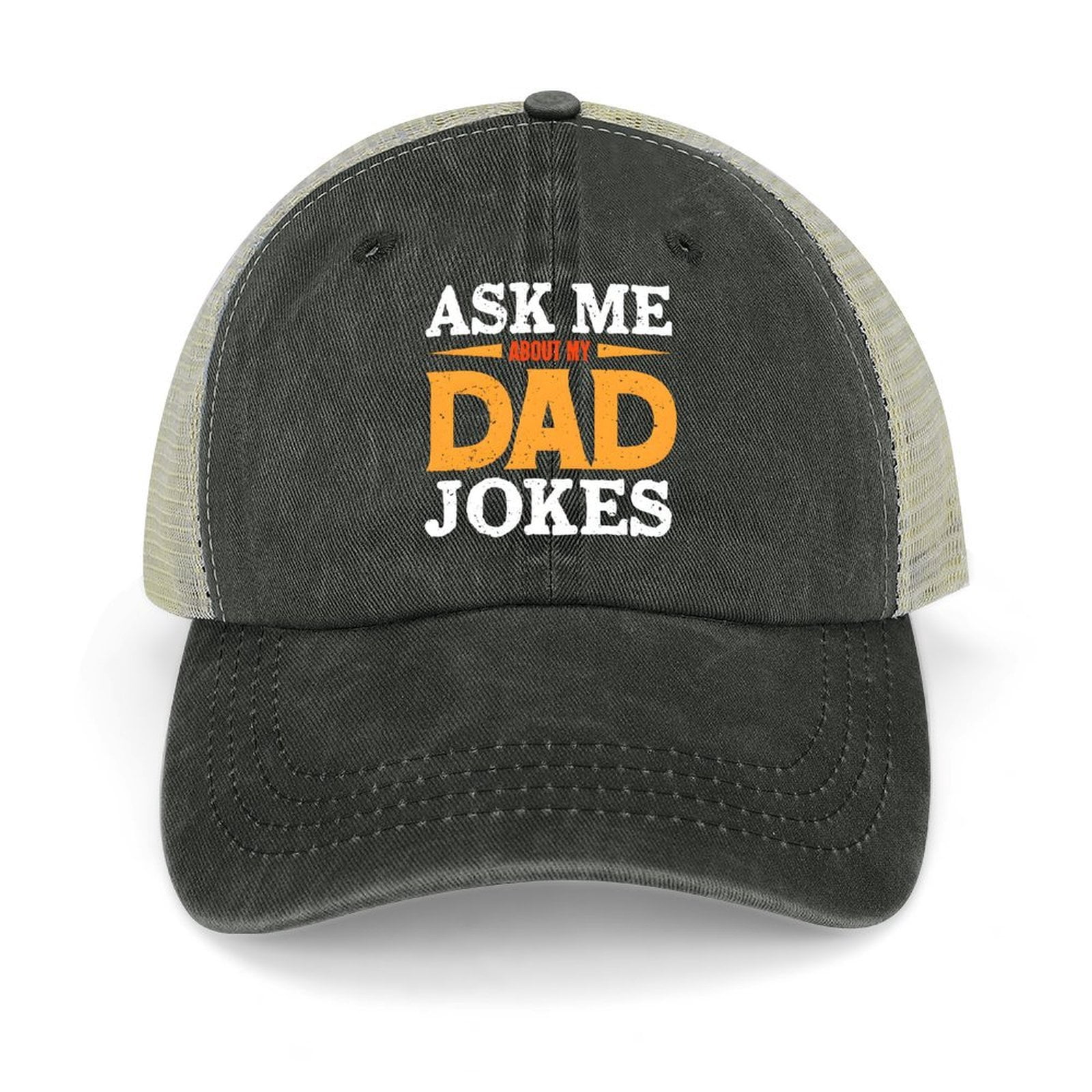 Hat Dad Joke Black Hat Adjustable Funny Fashion Unisex Baseball Cap for ...