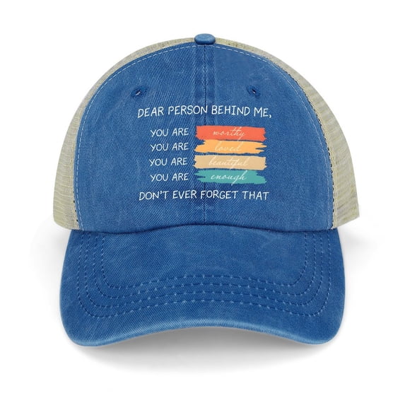 Hat Dear Person Behind Me Dark Blue Hat Adjustable Funny Fashion Unisex ...