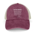 Hat Dear Person Behind Me Wine Red Hat Adjustable Funny Fashion Unisex ...