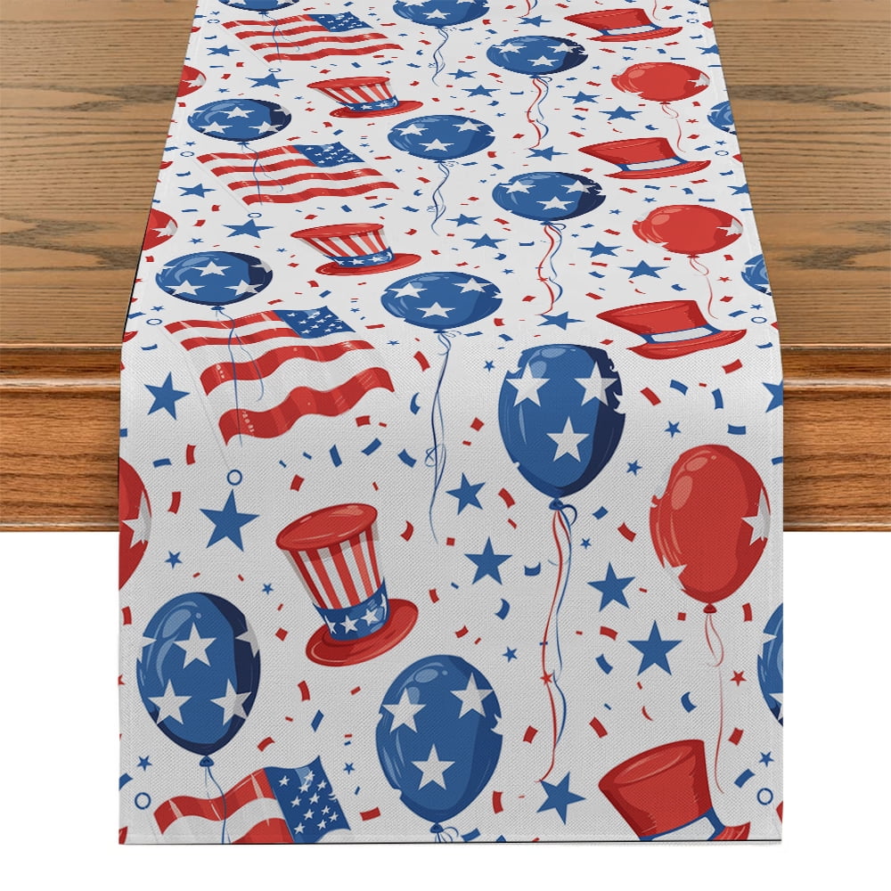 Hat Dinning Table rations Independence Day Runners for Dining Table ...