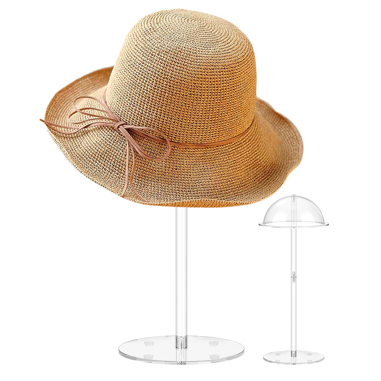 Hat Display Stands Acrylic Cowboy Hat Holder Stand Clear Domed Baseball ...