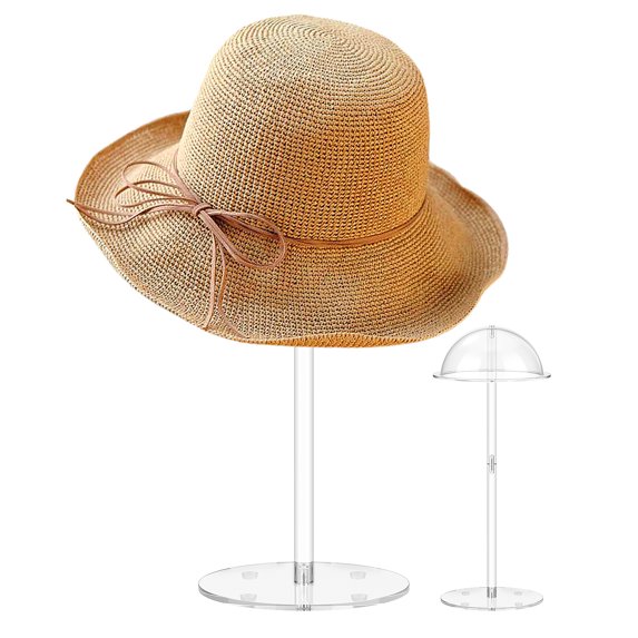 Hat Display Stands Acrylic Cowboy Hat Holder Stand Clear Domed Baseball ...