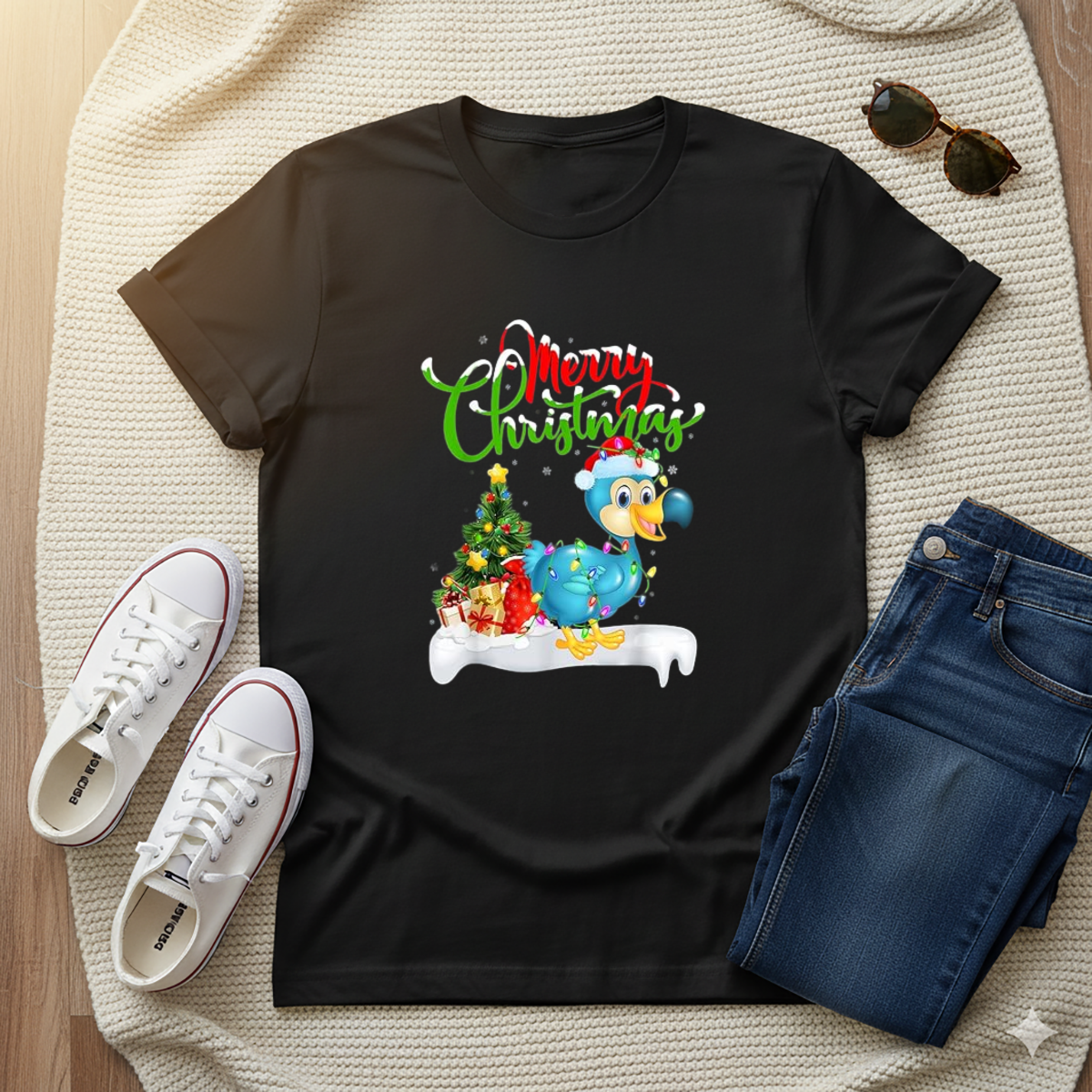 Hat Dodo Bird Funny Christmas Holiday Themed Gift Unisex Tee up to Size ...