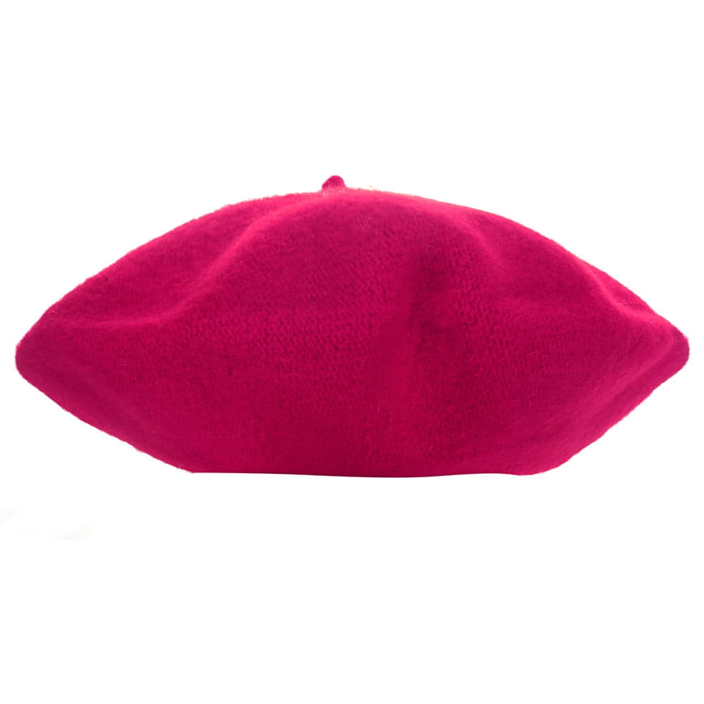 Hat Dome Kids Pink Girls Beret Baseball Caps Berets Hot Pink - Walmart.com