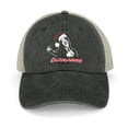 Hat Don’t Stop Believin’ Santa Black Hat Adjustable Funny Fashion ...