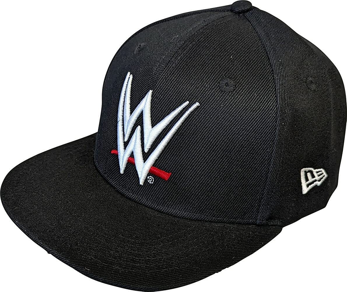 WWE Unisex Black Baseball Cap with Embroidered Logo and Adjustable ...