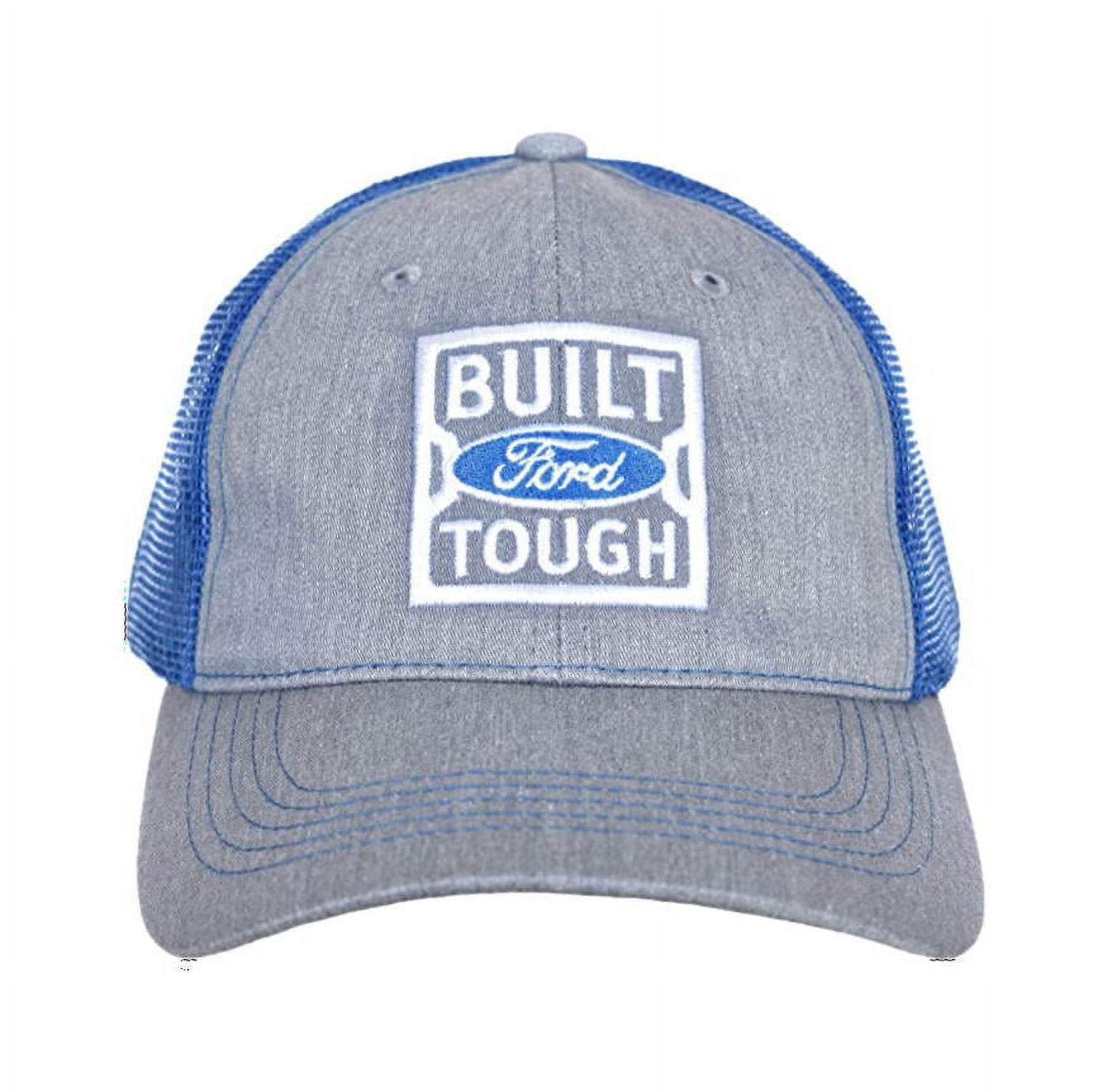 Ford Built Tough Grey/Blue Mesh Back Auto Hat Cap - Walmart.com