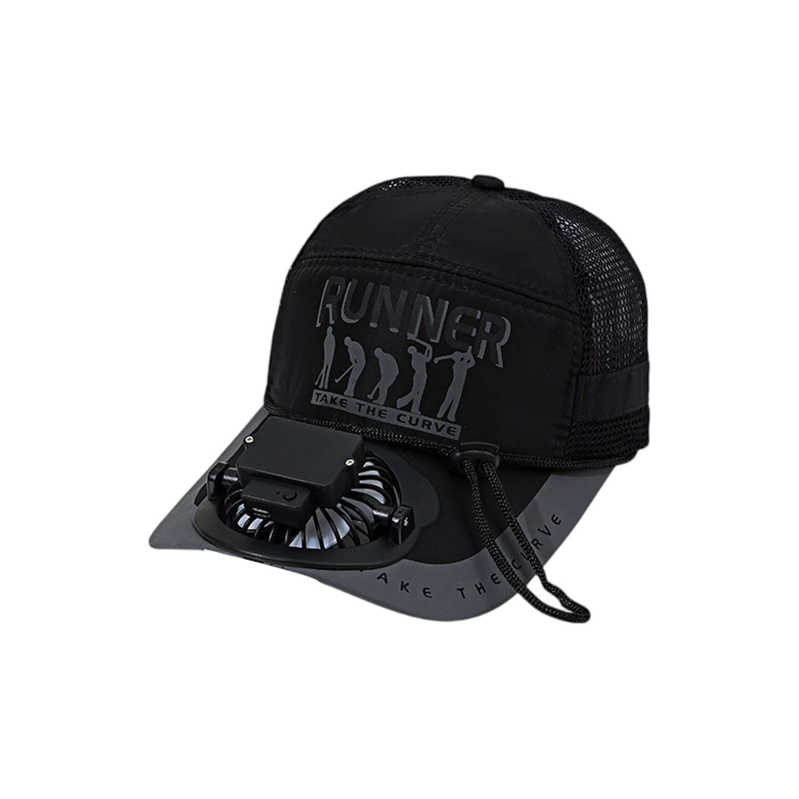 Hat Fan Adjustable Cooling Fan Baseball Cap with Mesh Design ...