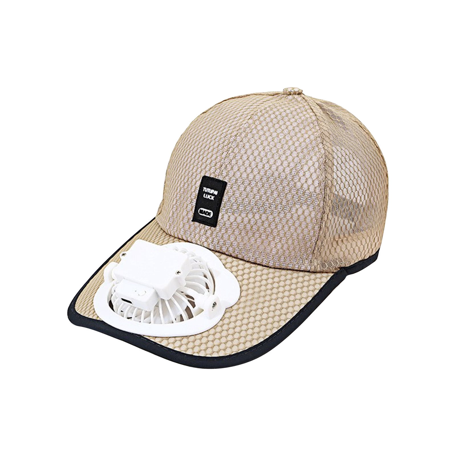 Hat Fan Innovative Mesh Baseball Cap with Built-in Rechargeable Fan for ...