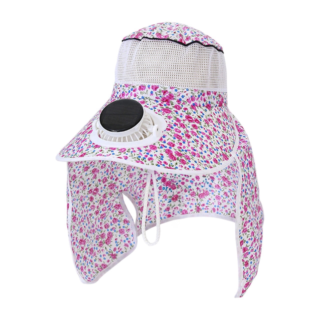 Hat Fan UV Protection Sun Hat with Solar-Powered Fan, Breathable Mesh ...