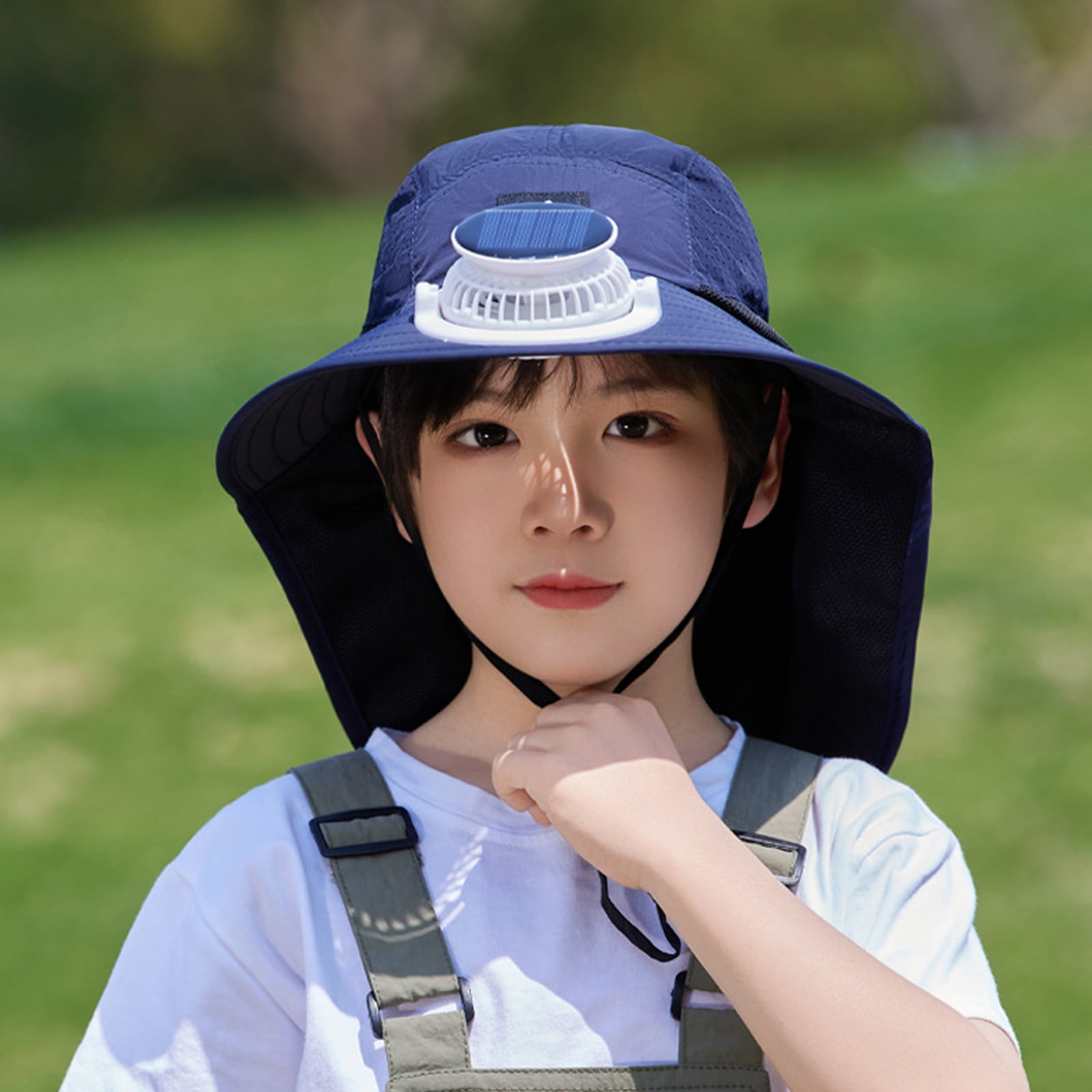 Hat With Fans Solar Power,Cooling Fan Hat for Kids 3-12Years Quick ...