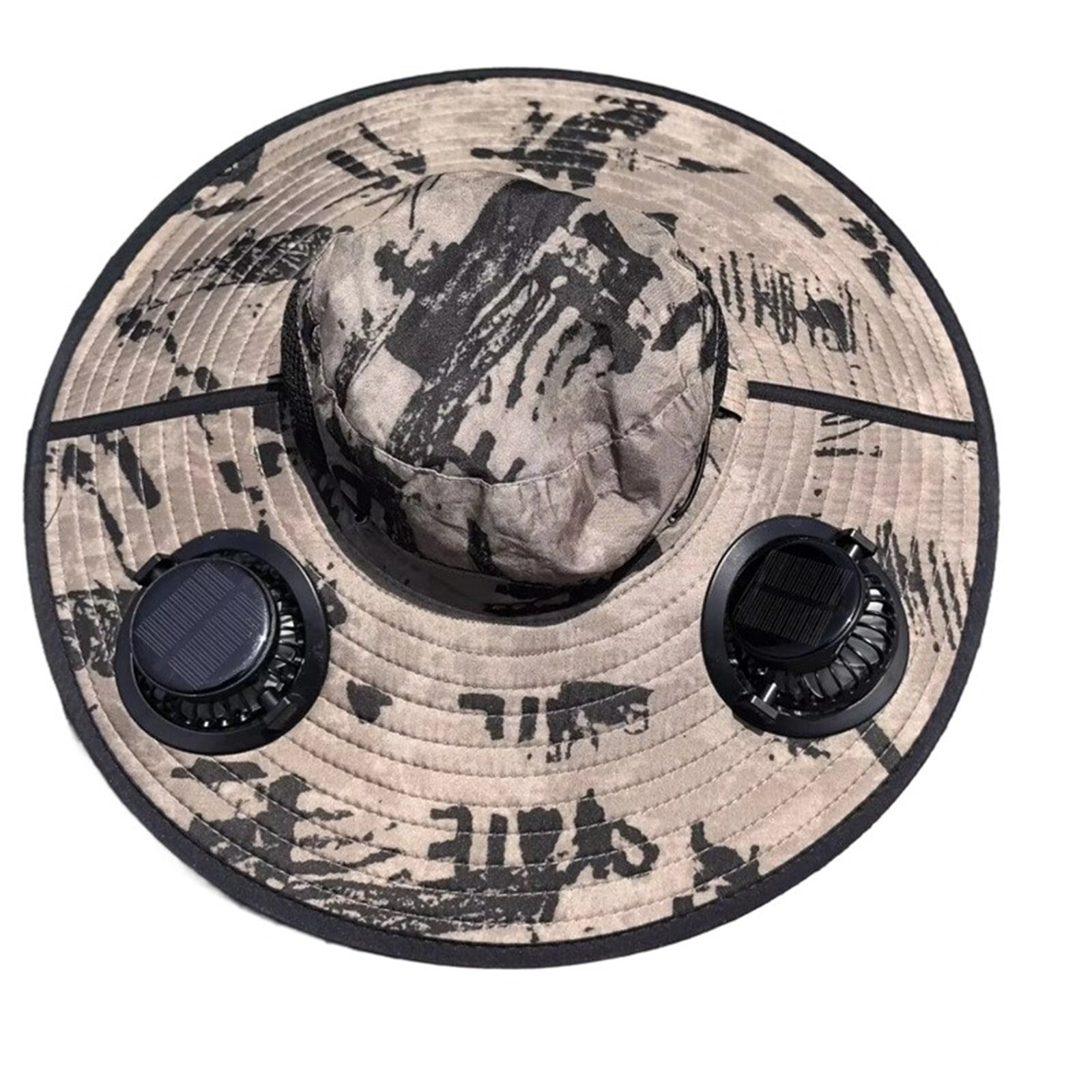 Hat With Fans Solar Power for Men, Solar Fan Outdoor Hat Sun Protection ...