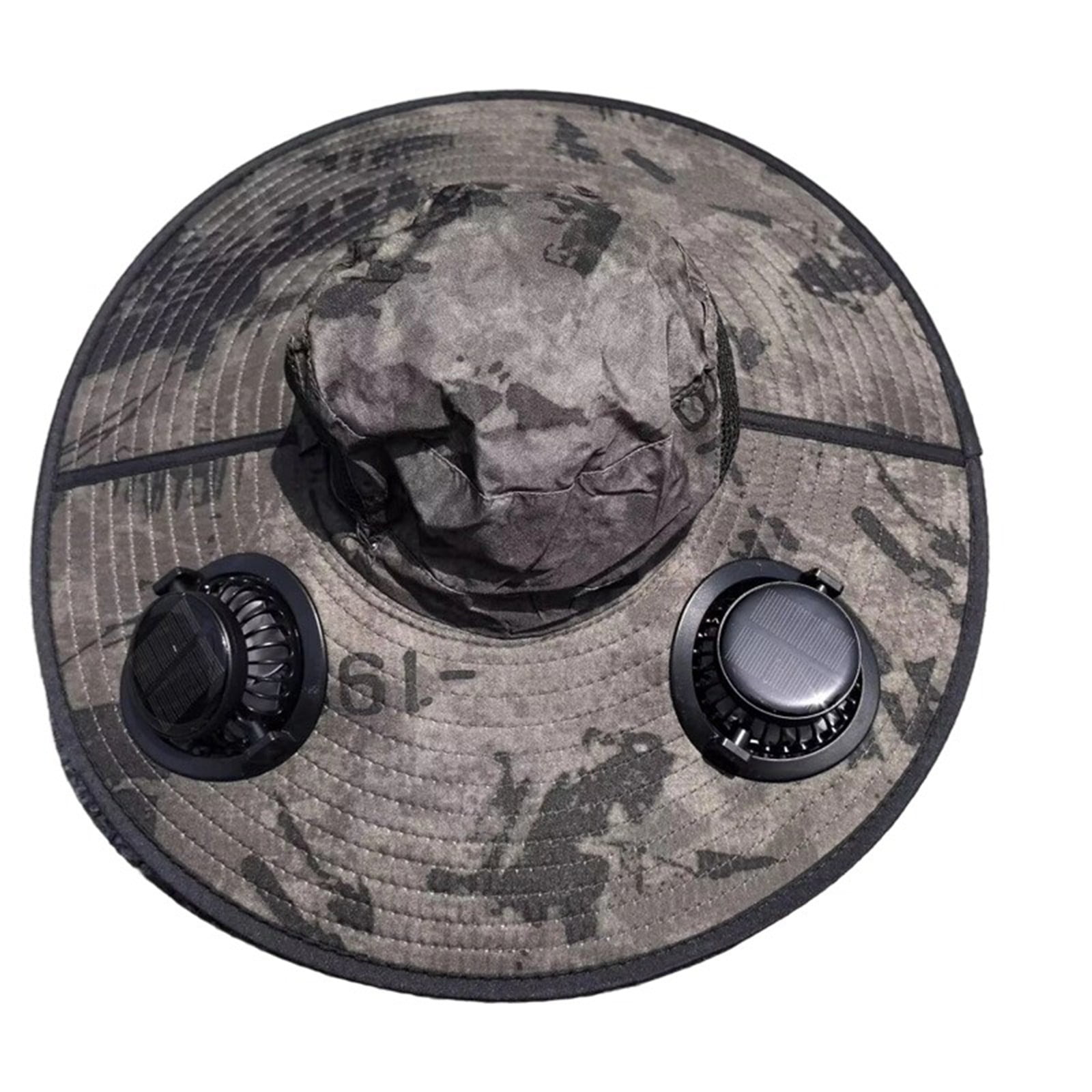 Hat With Fans Solar Power for Men, Solar Fan Outdoor Hat Sun Protection ...