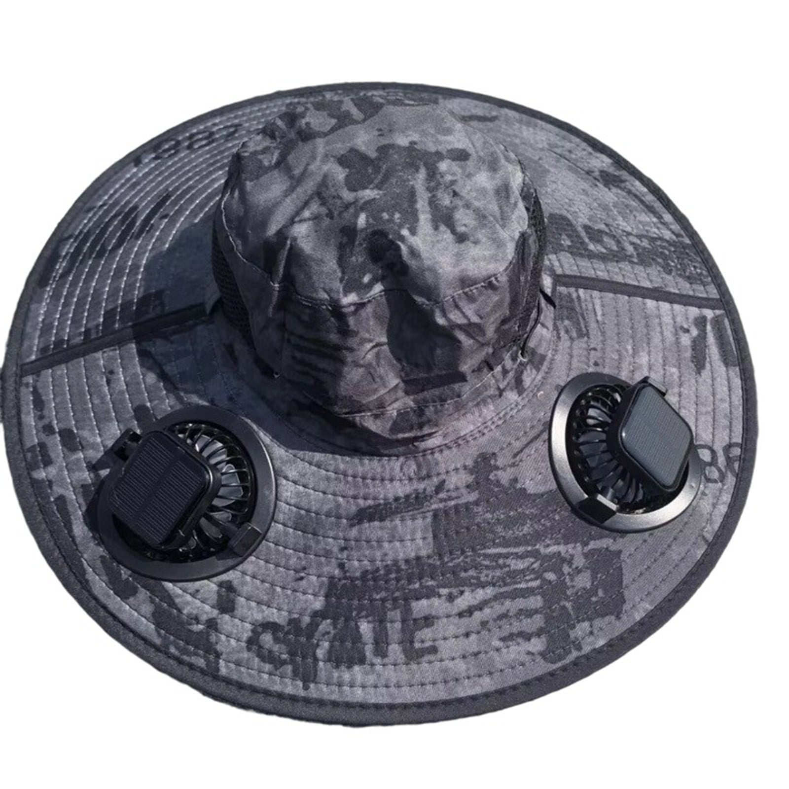 Hat With Fans Solar Power for Men, Solar Fan Outdoor Hat Sun Protection ...