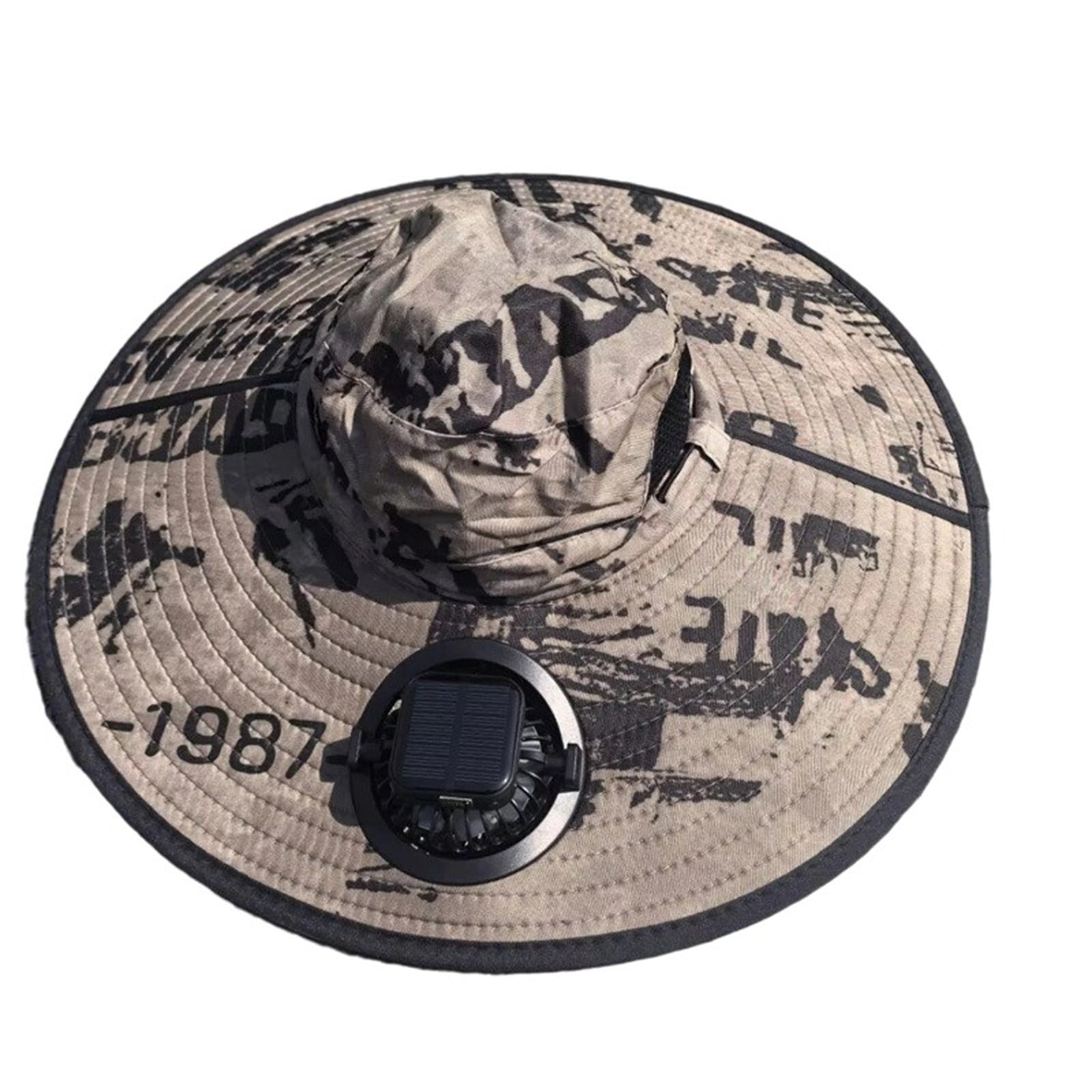 Hat With Fans Solar Power for Men, Solar Fan Outdoor Hat Sun Protection ...