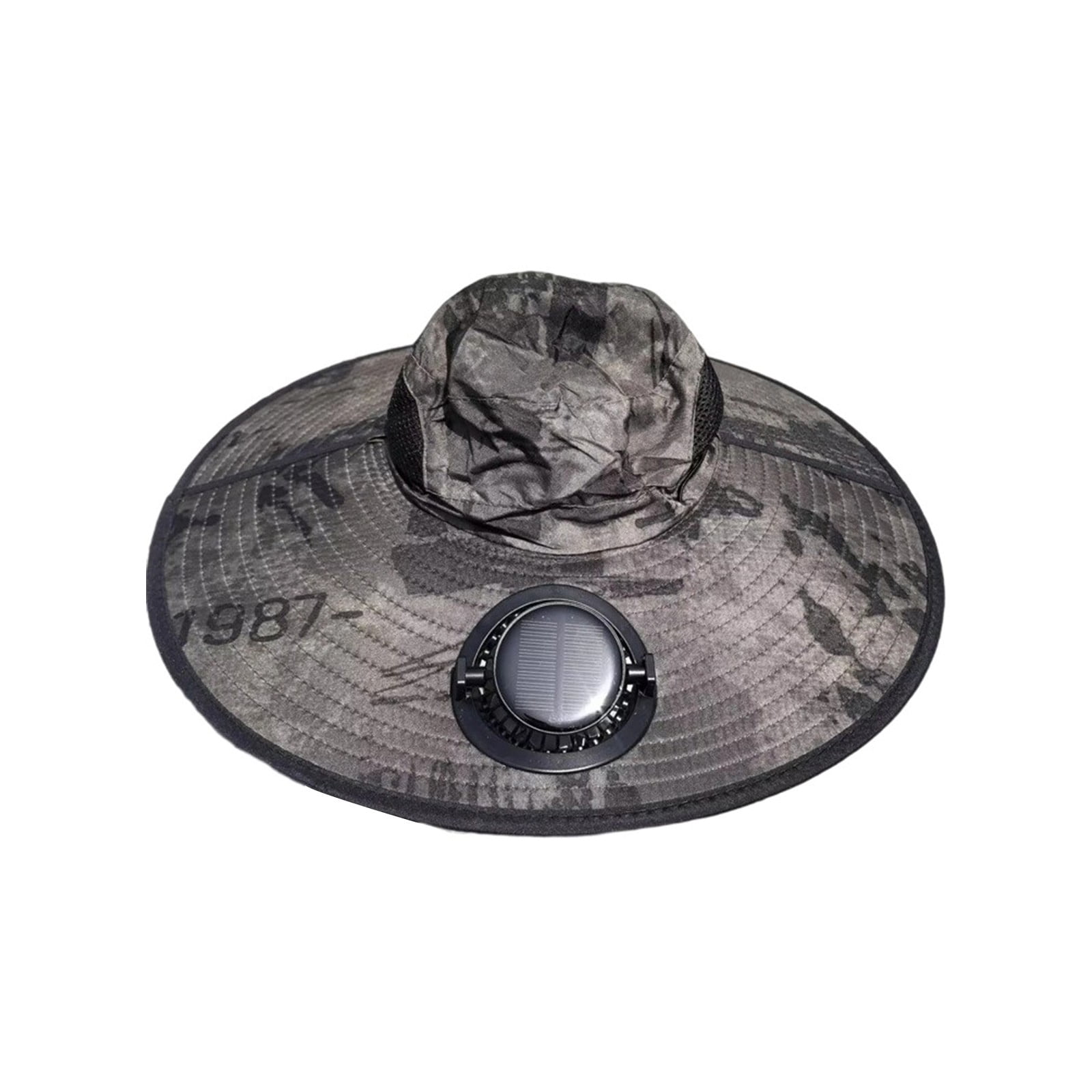 Hat With Fans Solar Power for Men, Solar Fan Outdoor Hat Sun Protection ...