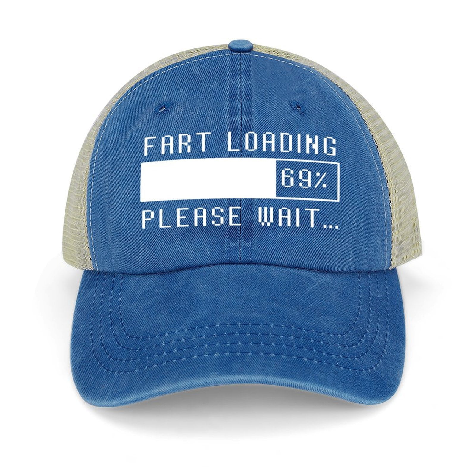 Hat Fart Loading Dark Blue Hat Adjustable Funny Fashion Unisex Baseball ...