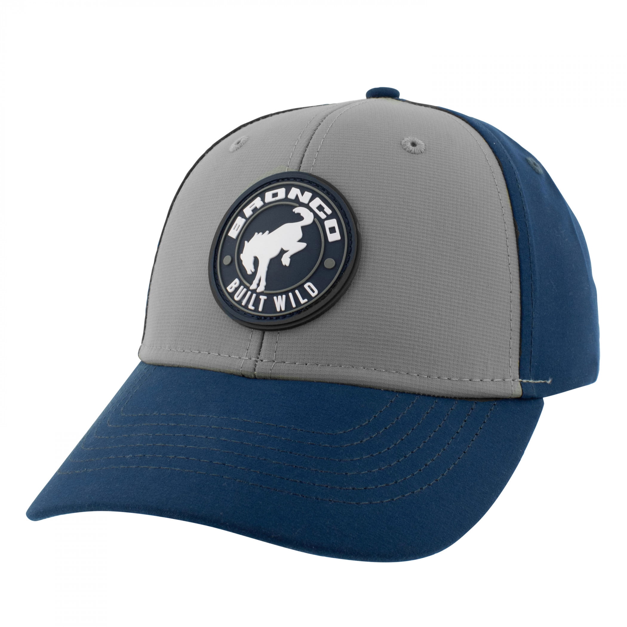 Hat - Ford Bronco Built Wild Adjustable Blue & Grey Ball Cap - Walmart.com