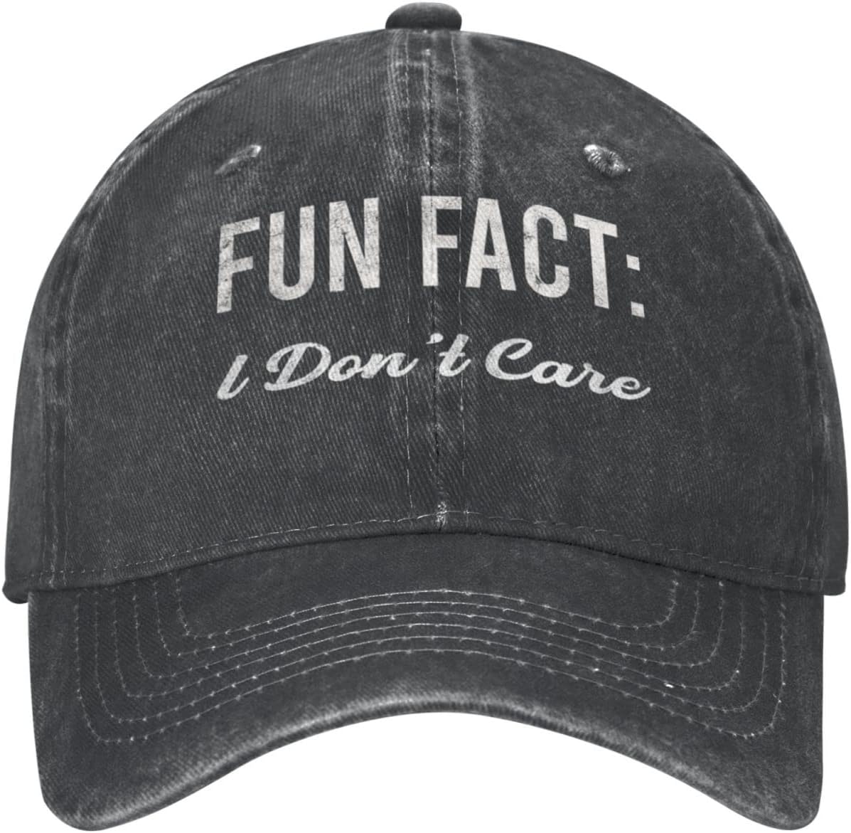 Hat Fun Fact I Don't Care Cowboy hat Men Baseball Cap Women Trucker Hat ...