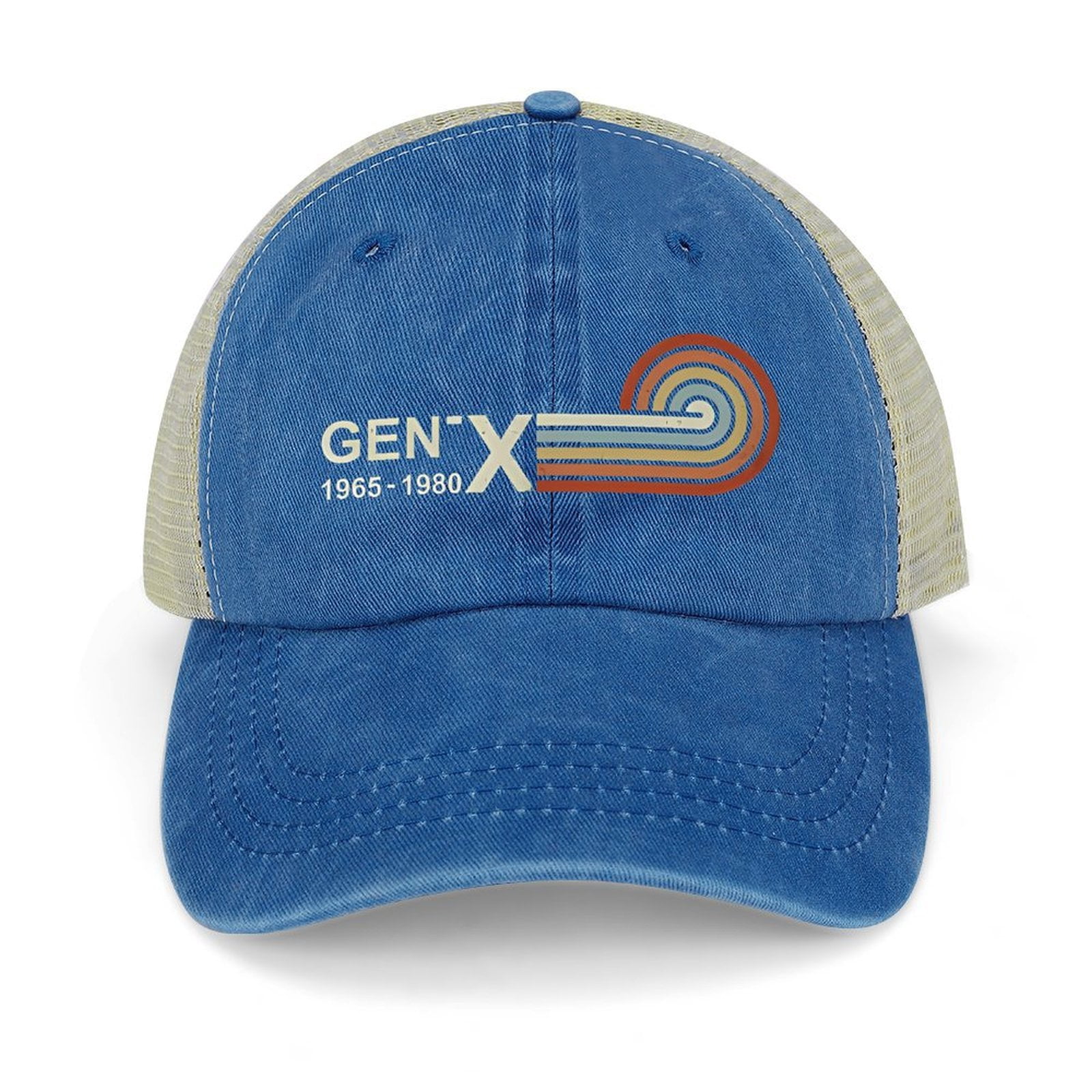 Hat Gen X Dark Blue Hat Adjustable Funny Fashion Unisex Baseball Cap ...
