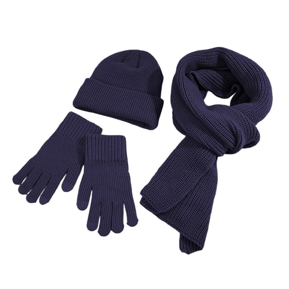 Hat Gloves Scarf Set Women, Winter Knitted Scarf Hat and Gloves Set ...