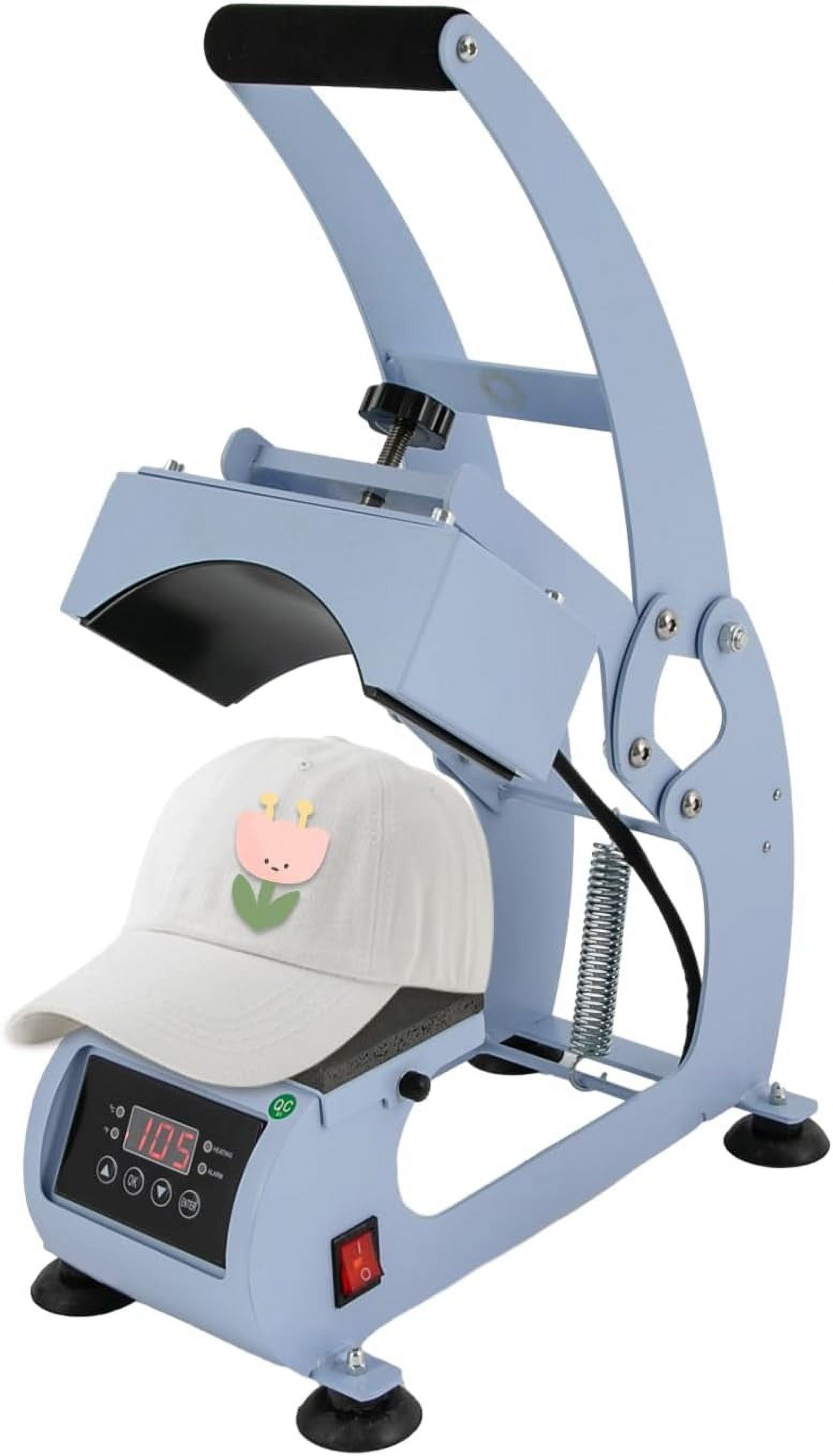 Hat Heat Press Machine,2-in-1 Manual Hat Heat Press Machine with LCD ...